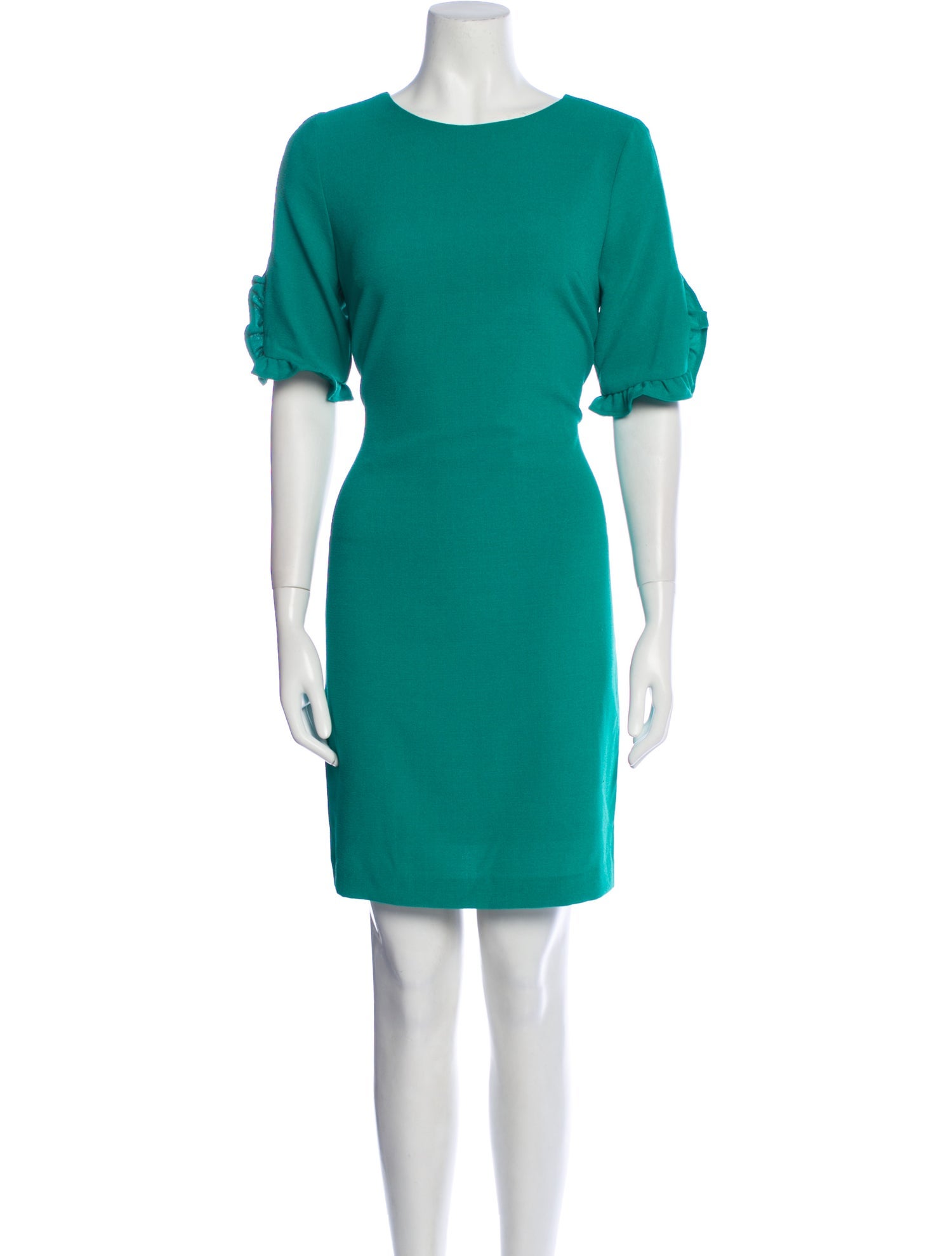Hobbs London Bateau Neckline Knee-Length Dress - Green Dresses ...