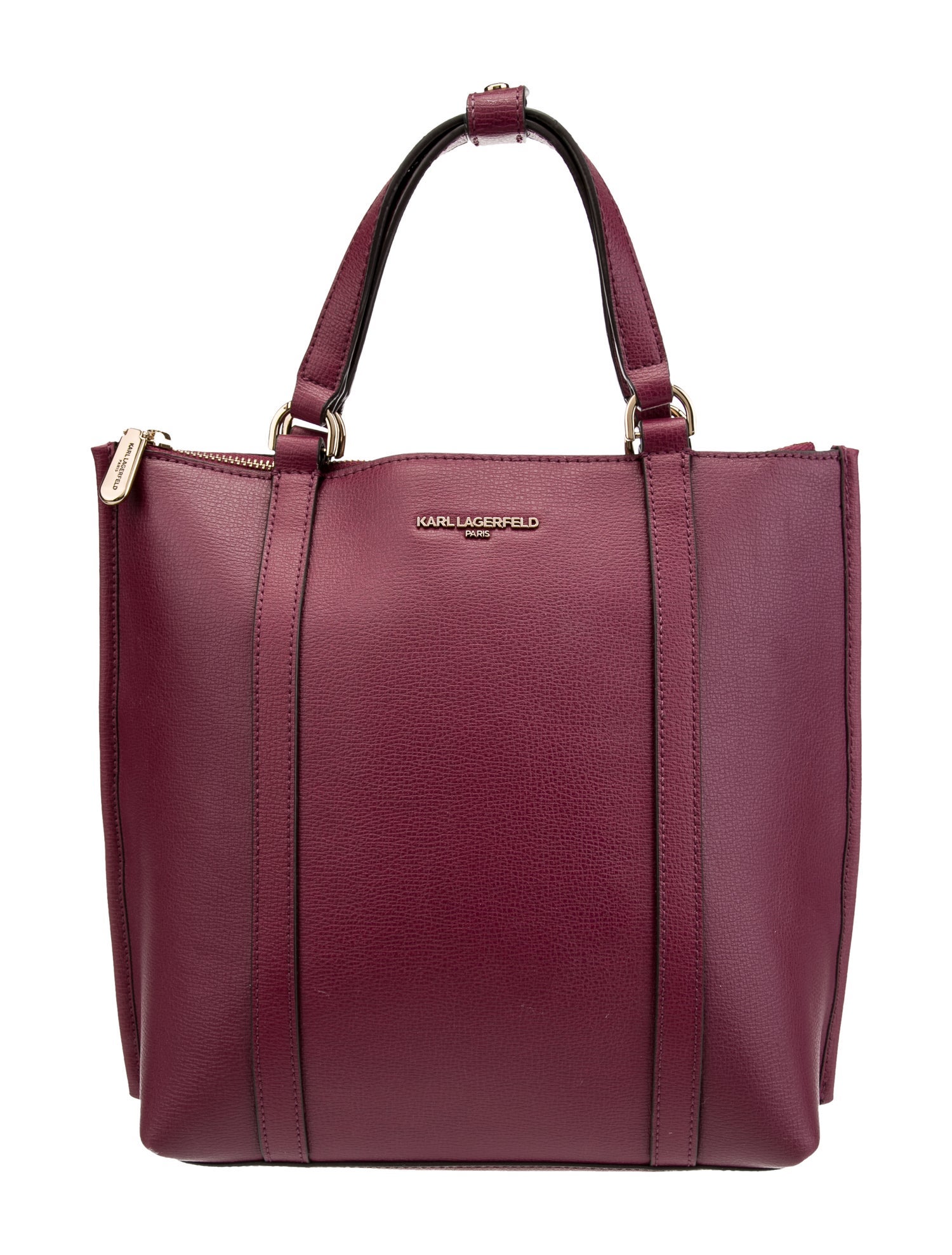 Karl Lagerfeld Leather Backpack - Purple Backpacks, Handbags - KAL40034 ...