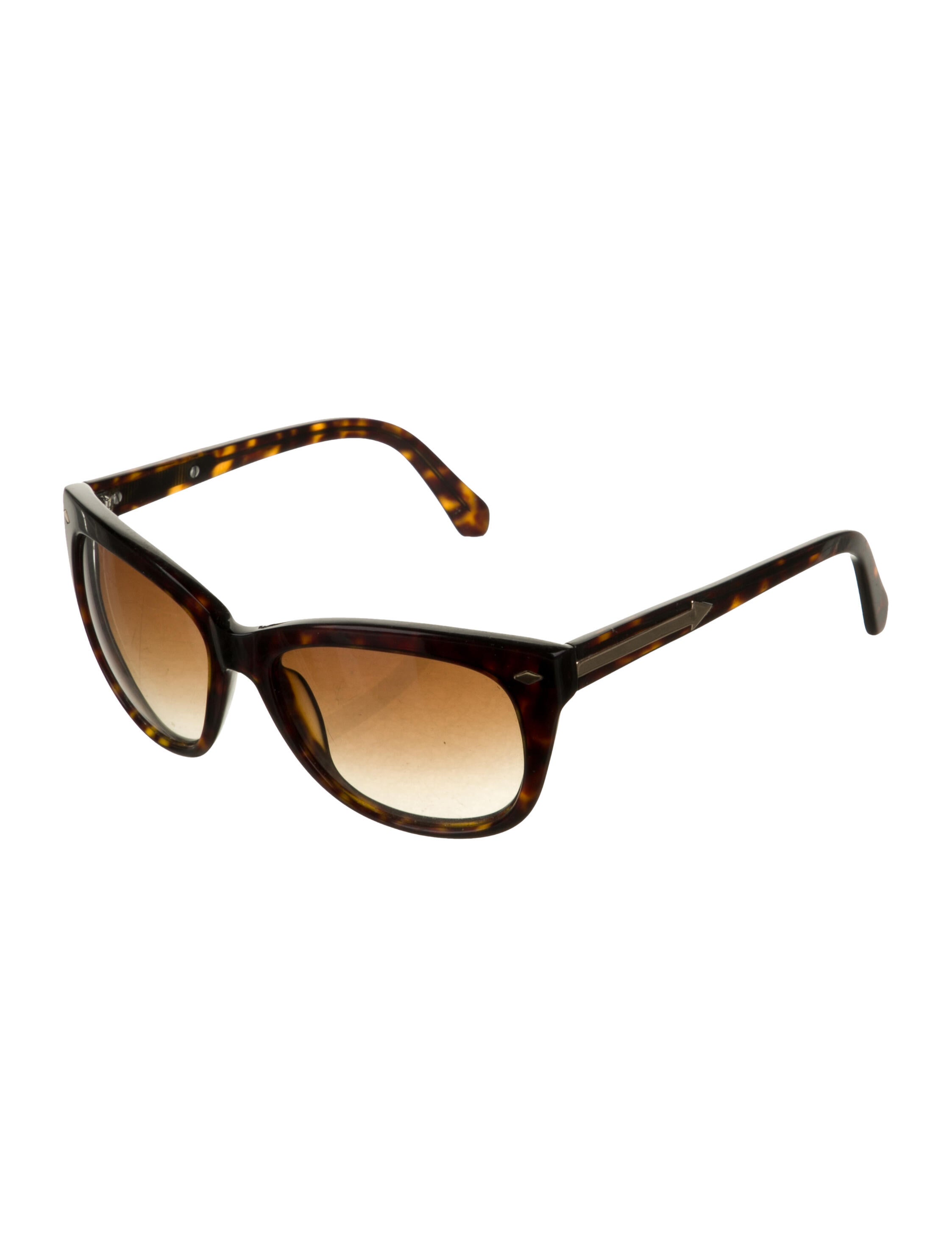 Karen Walker Wayfarer Gradient Sunglasses - Brown Sunglasses ...