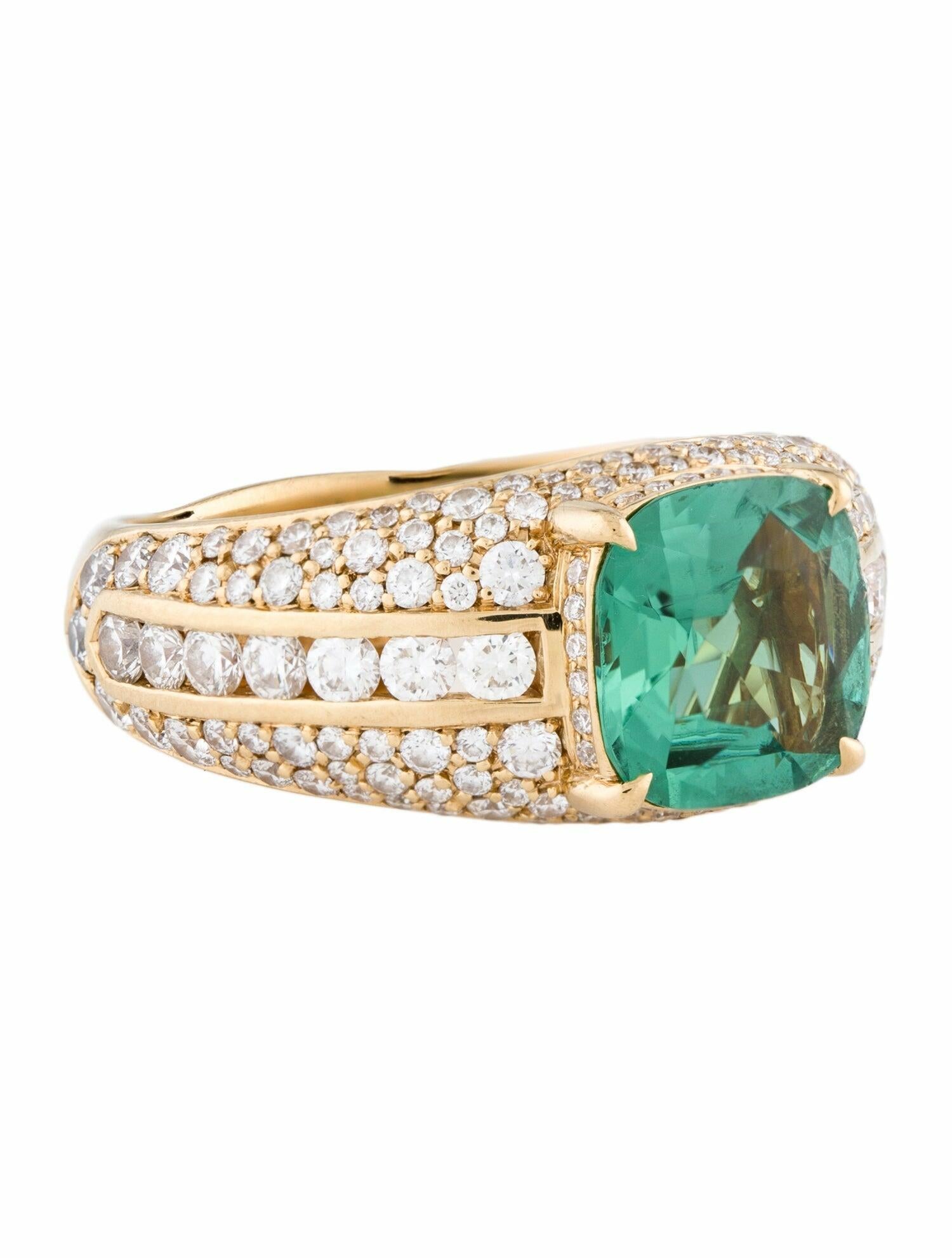 Kat Florence 18K 2.51ct Paraiba Tourmaline & Diamond Cocktail Ring ...