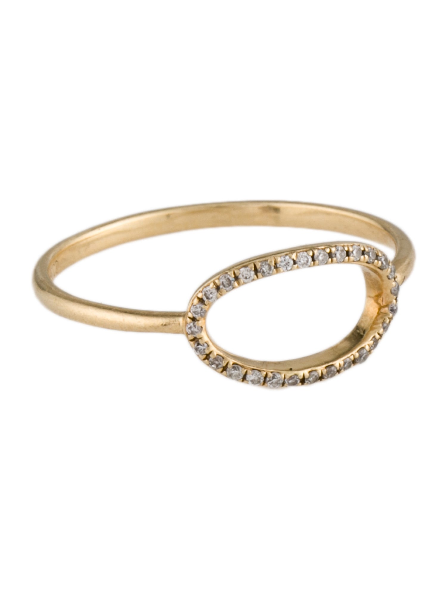 KC Designs 14K Diamond Oval Cocktail Ring - 14K Yellow Gold Cocktail ...