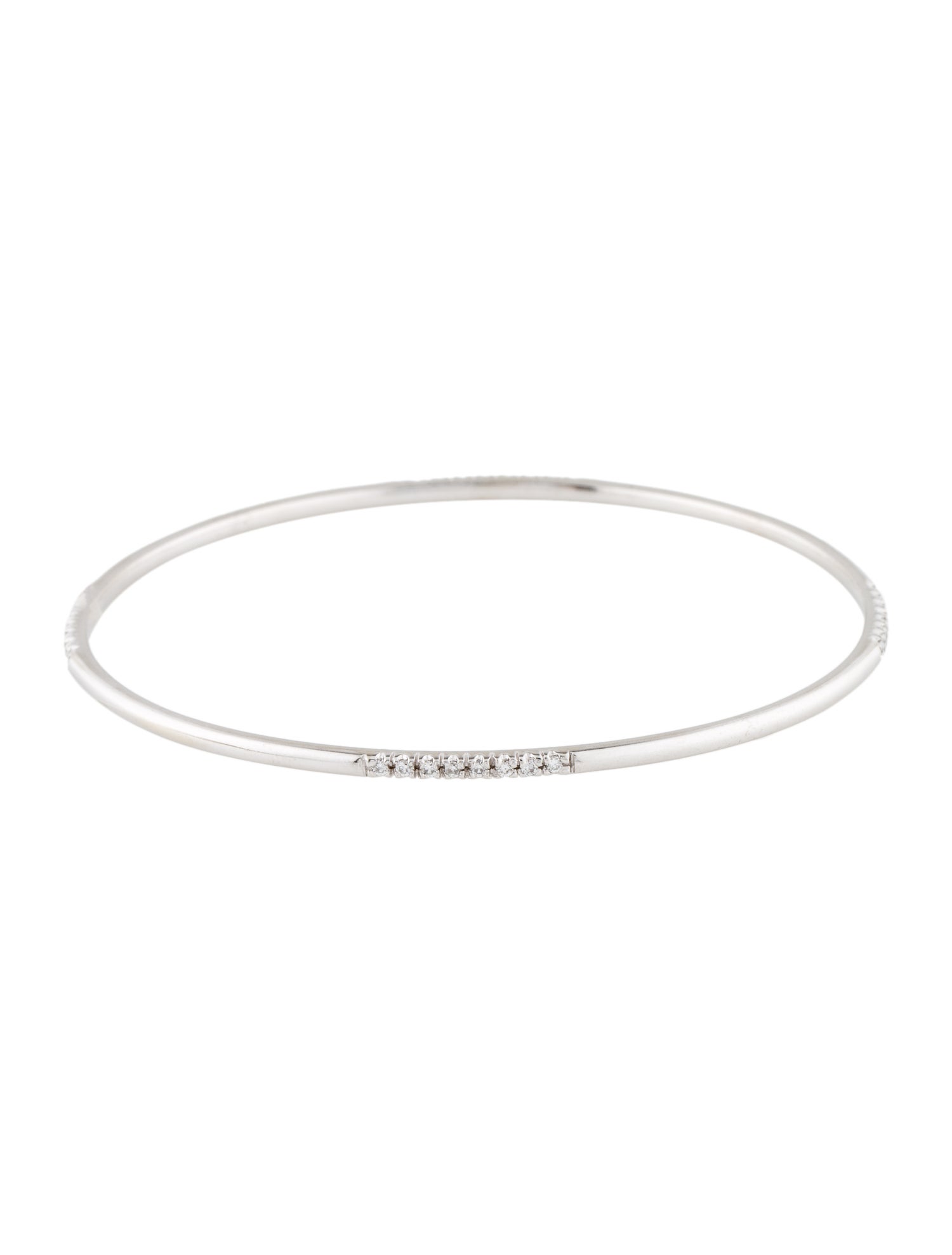 KC Designs 14K Diamond Bangle Bracelet - Rhodium-Plated 14K White Gold ...