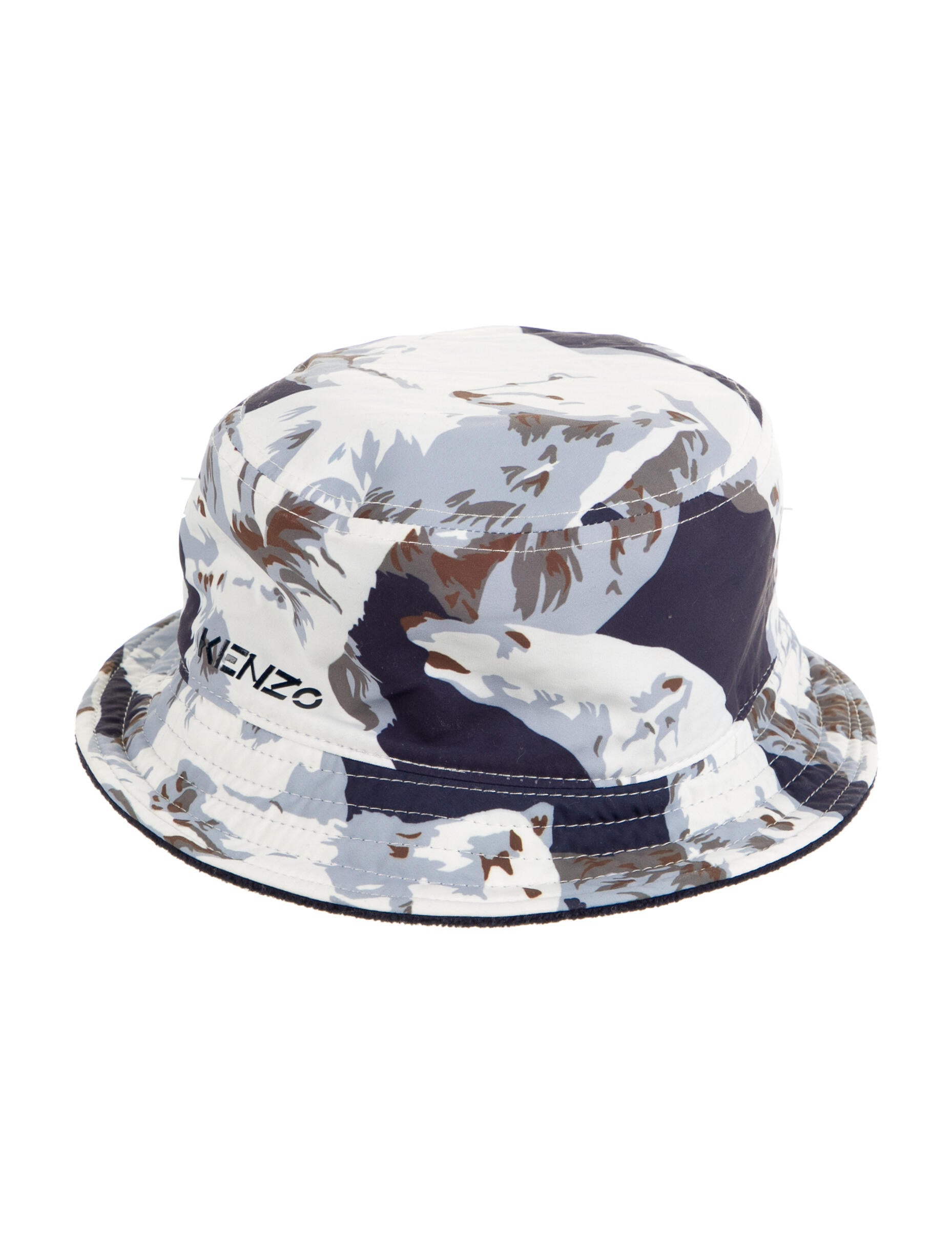 Kenzo Pattern Bucket Hat - Blue Hats, Accessories - KEN58840 | The RealReal