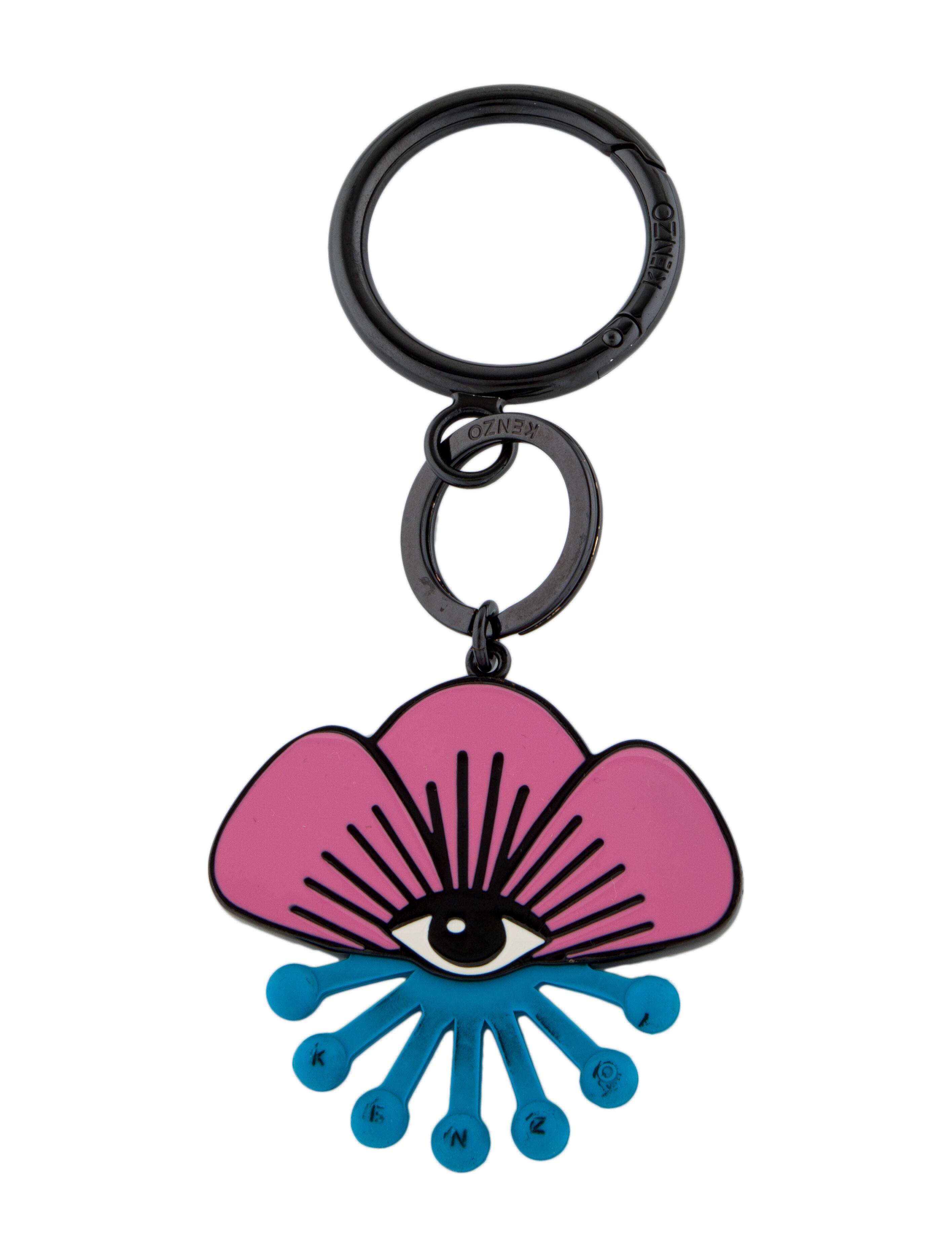 Kenzo Flower Keychain Pink Keychains Accessories KEN60388 The RealReal