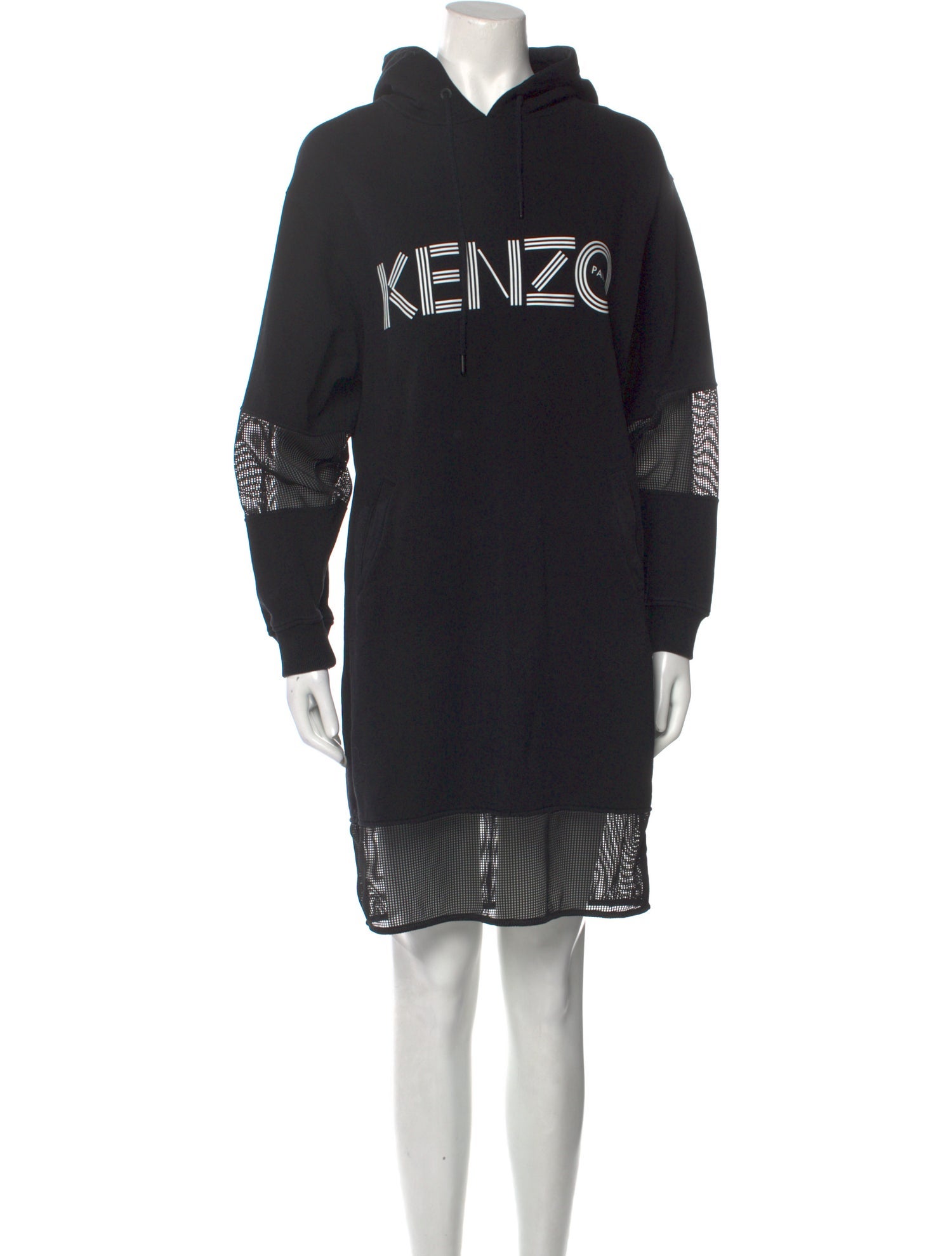 Kenzo Graphic Print Mini Dress - Black Dresses, Clothing - KEN64660 ...