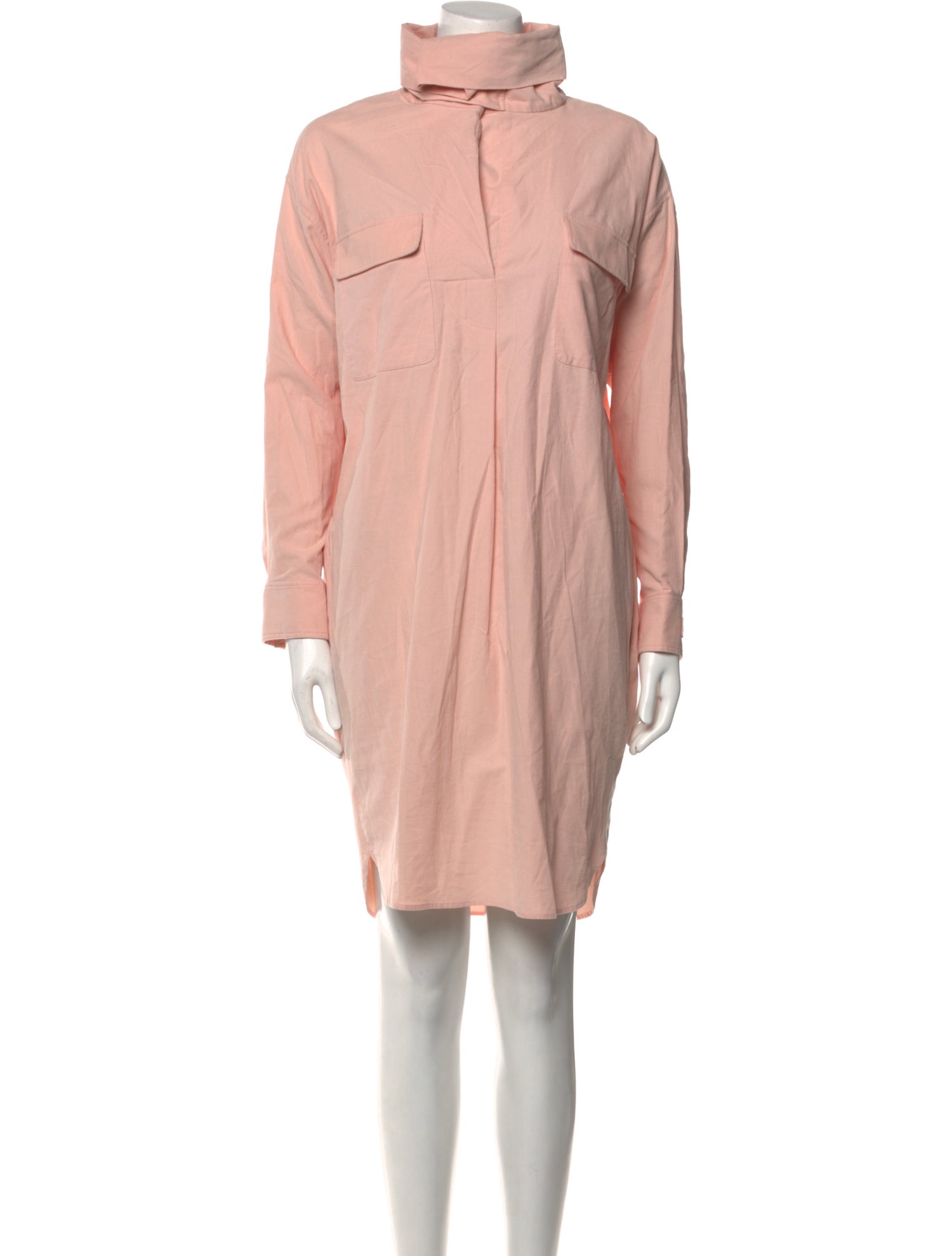Kenzo Mock Neck Knee-Length Dress w/ Tags - Pink Dresses, Clothing ...