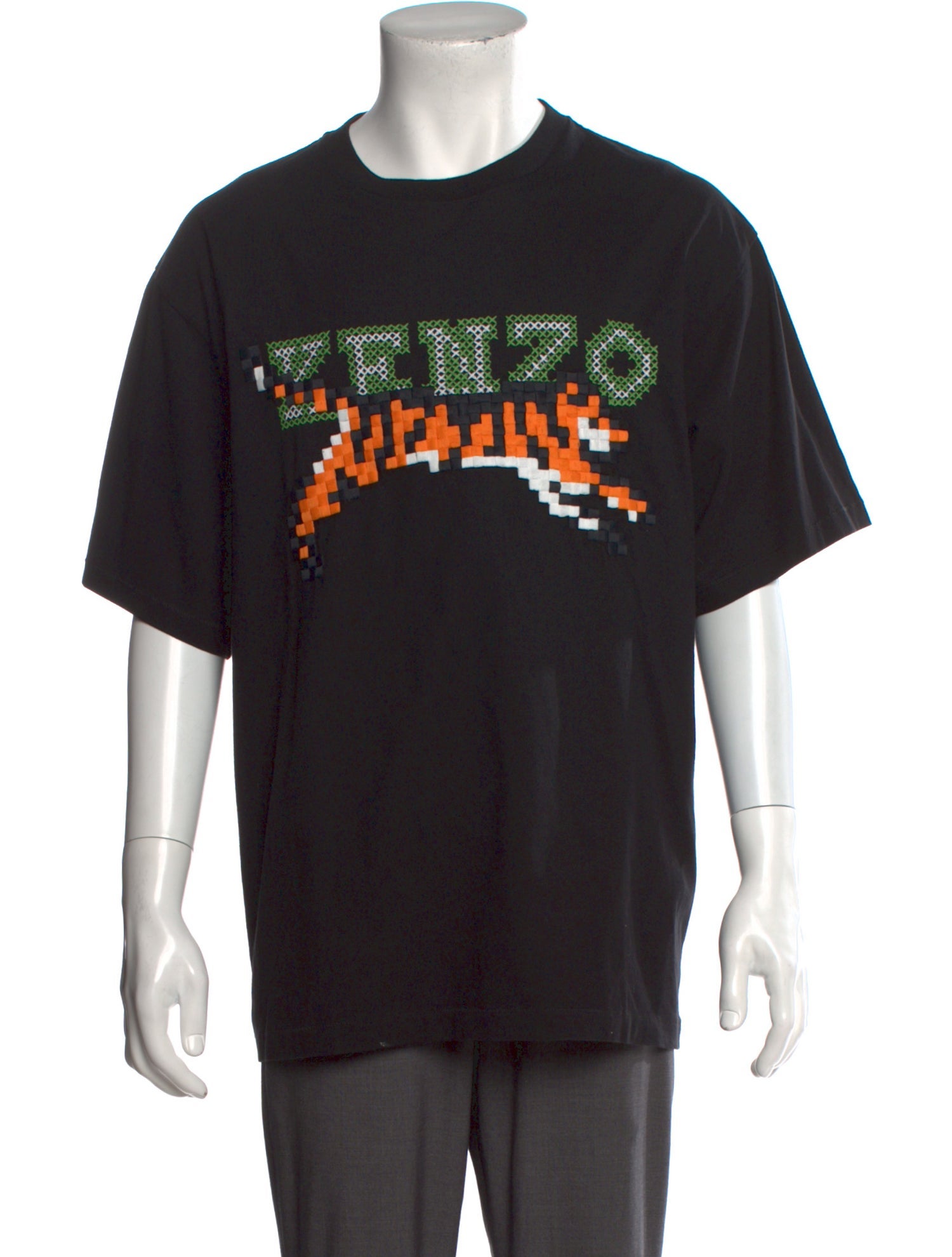 Kenzo Graphic Print Crew Neck T-Shirt w/ Tags - Black T-Shirts ...