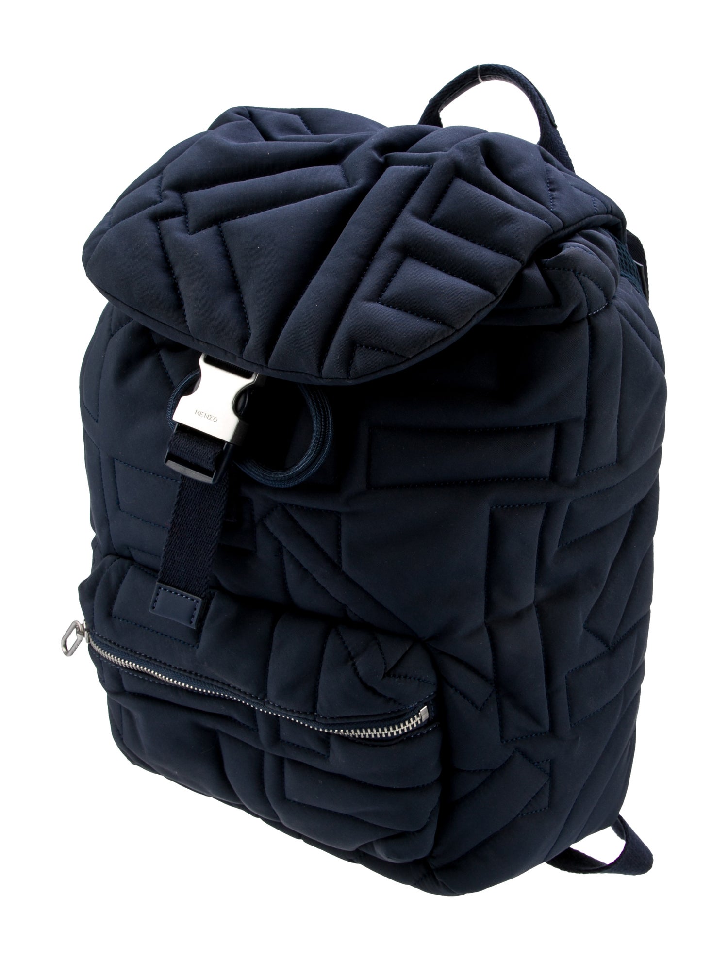 Kenzo Flap Top Nylon Backpack - Blue Backpacks, Handbags - KEN67380 ...