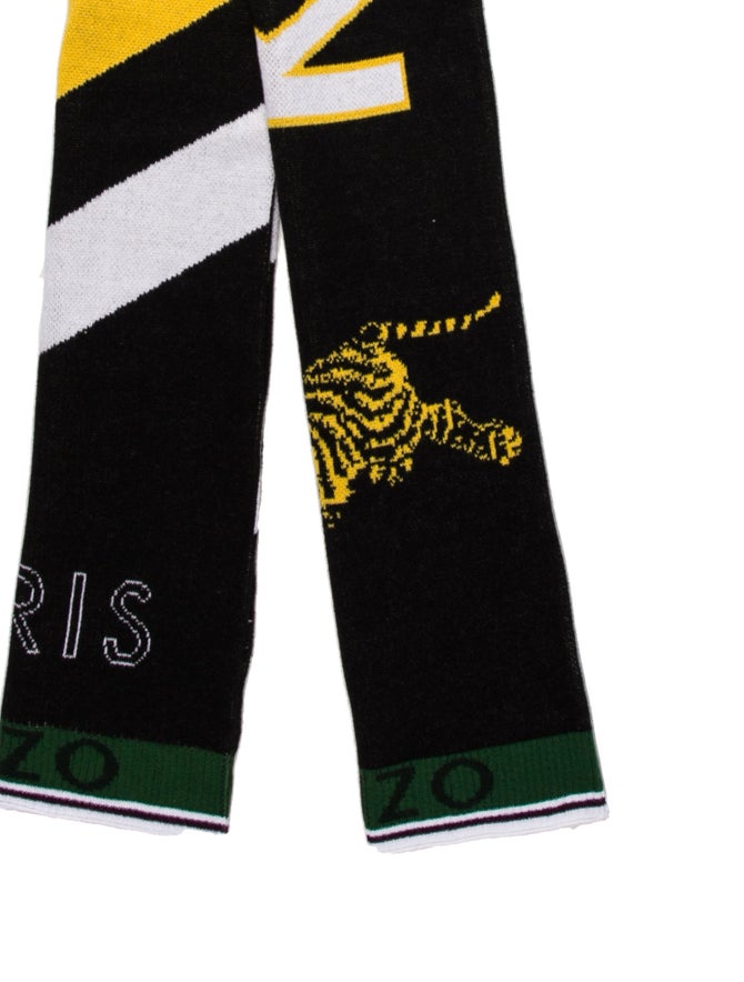 Kenzo Printed Scarf - Black Scarves and Shawls, Accessories - KEN69437 ...