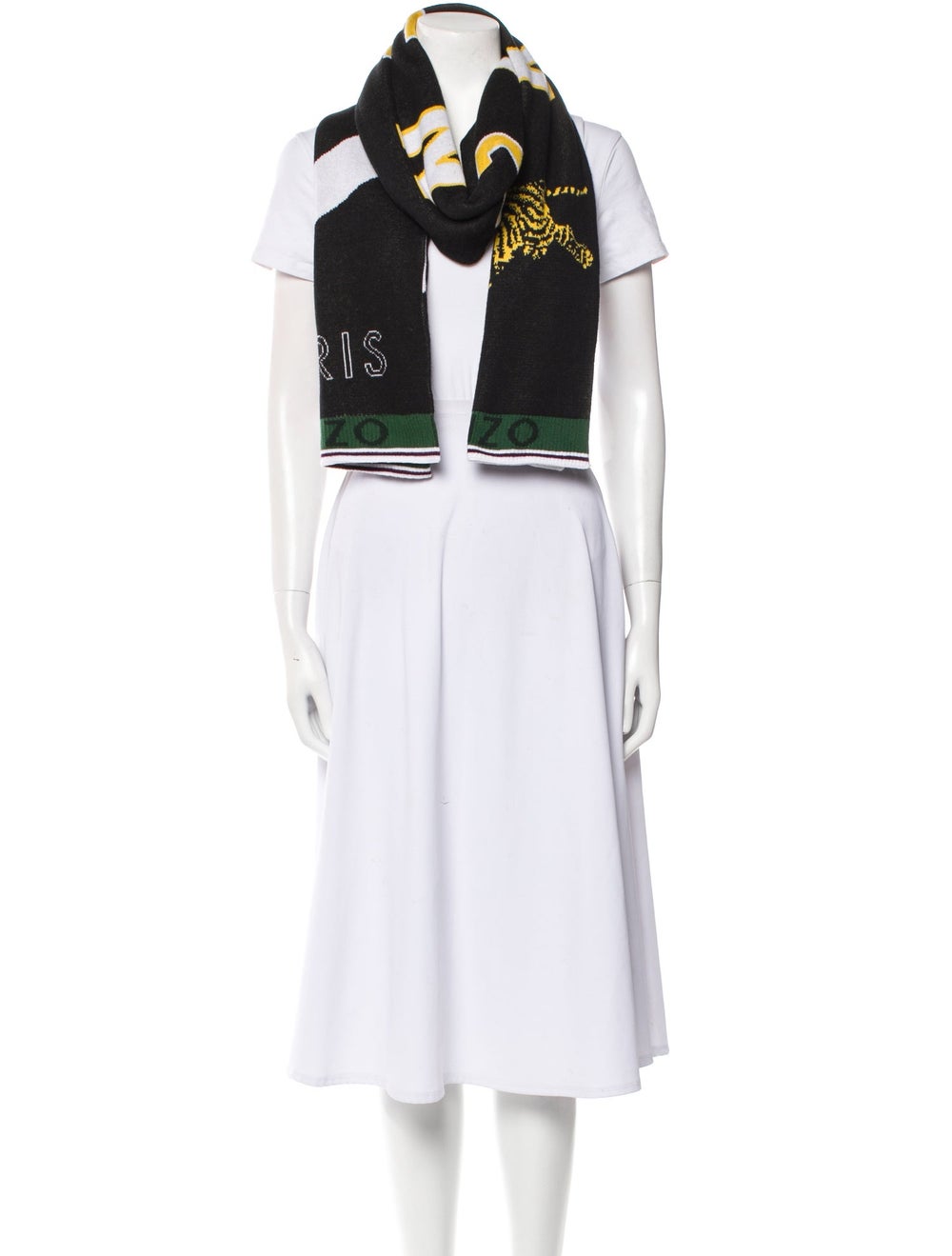 Kenzo Printed Scarf - Black Scarves and Shawls, Accessories - KEN69437 ...