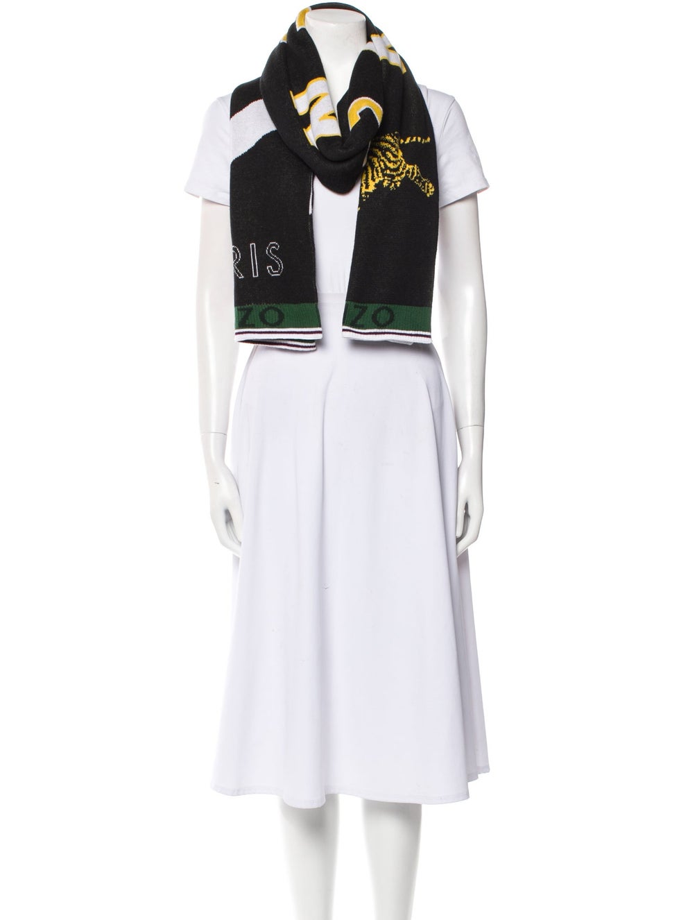 Kenzo Printed Scarf - Black Scarves and Shawls, Accessories - KEN69437 ...