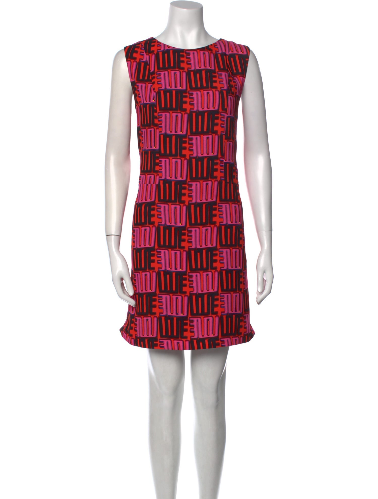 Kenzo Printed Mini Dress - Red Dresses, Clothing - KEN69900 | The RealReal