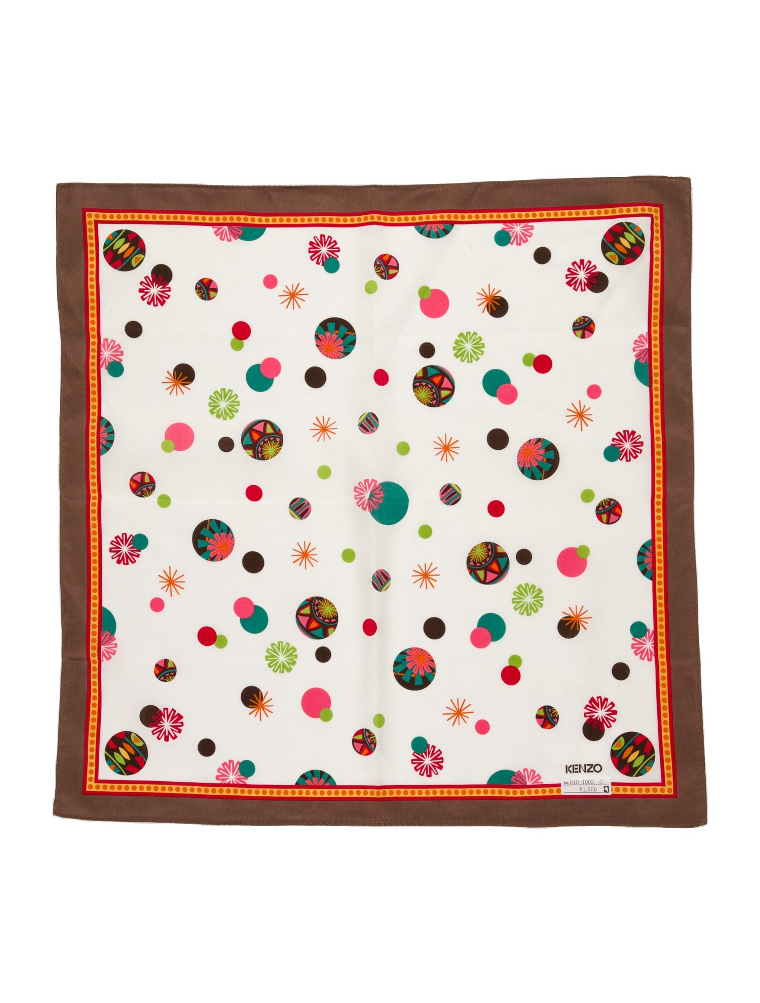 Kenzo Printed Scarf - Brown Scarves and Shawls, Accessories - KEN69912 ...