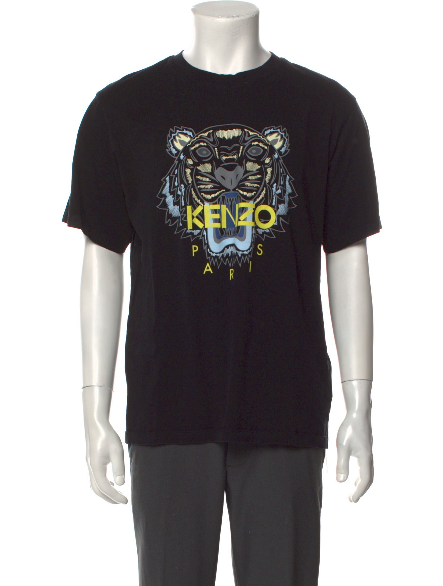 Kenzo Graphic Print Crew Neck T-Shirt - Black T-Shirts, Clothing ...