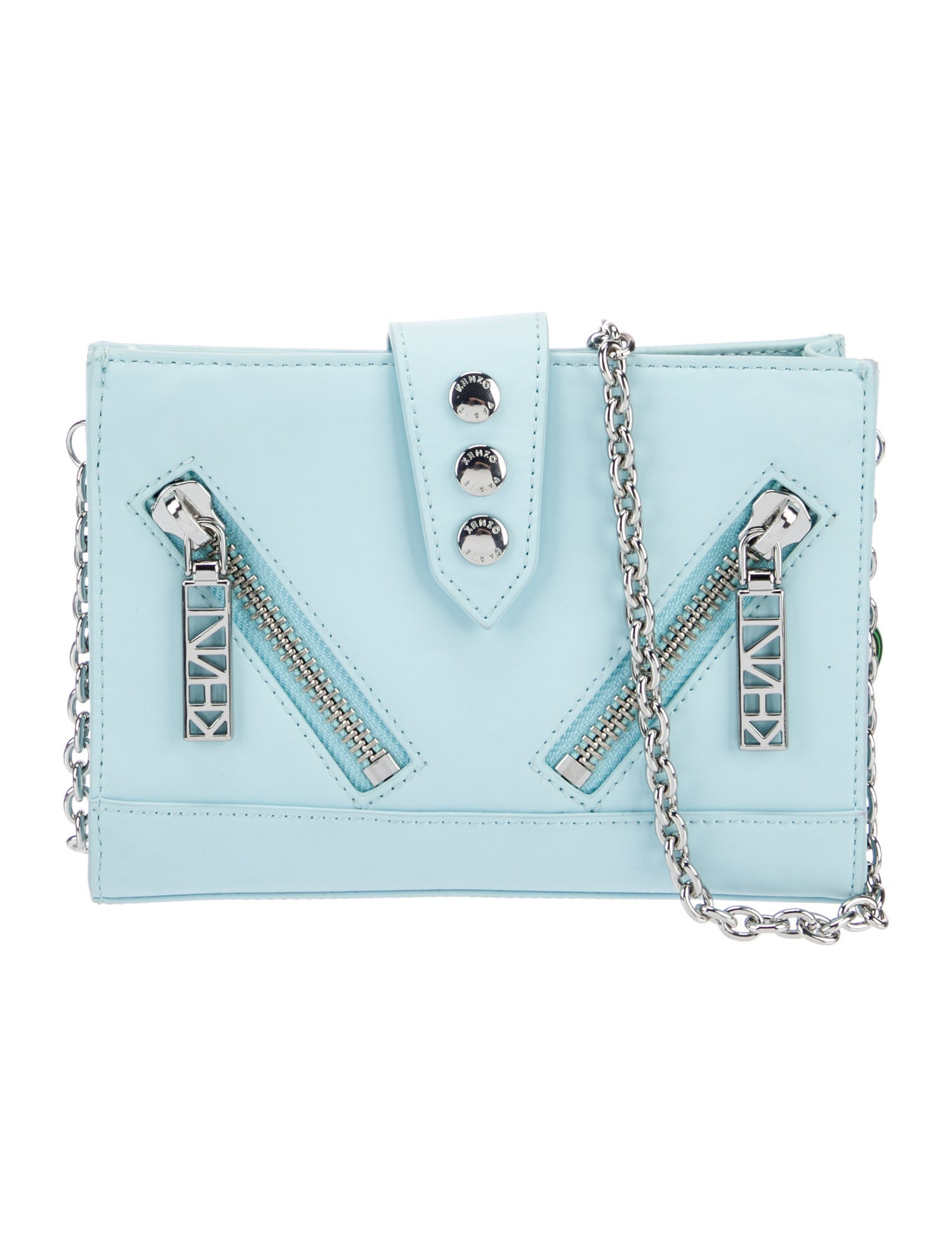 Kenzo Leather Crossbody Bag - Blue Crossbody Bags, Handbags - KEN70049 ...