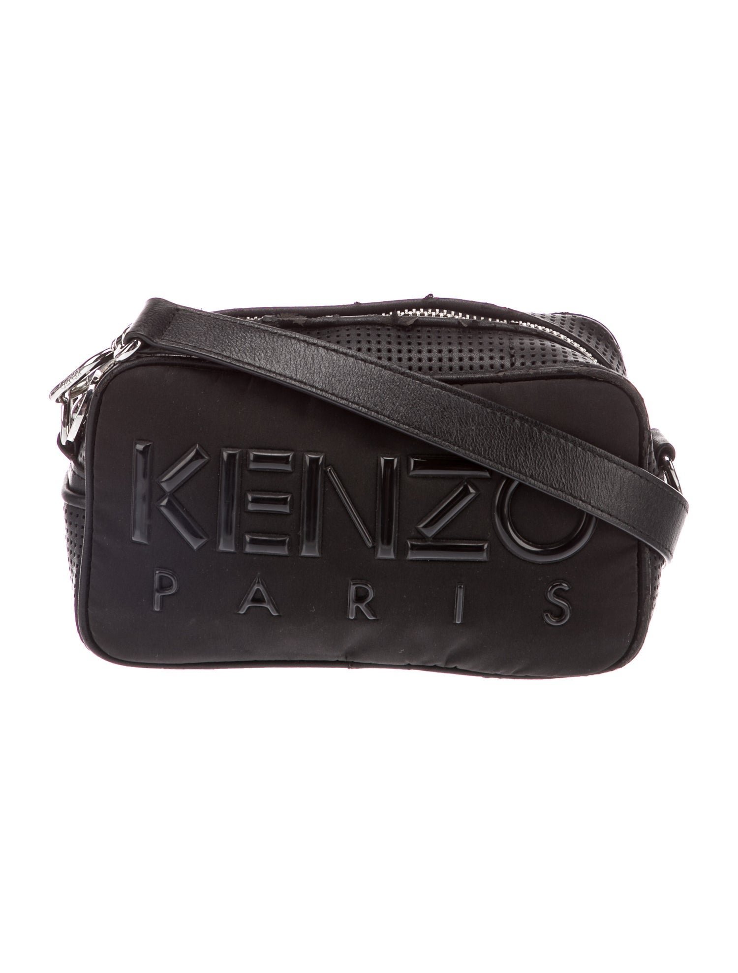Kenzo Nylon Messenger Bag - Black Crossbody Bags, Handbags - KEN70093 ...