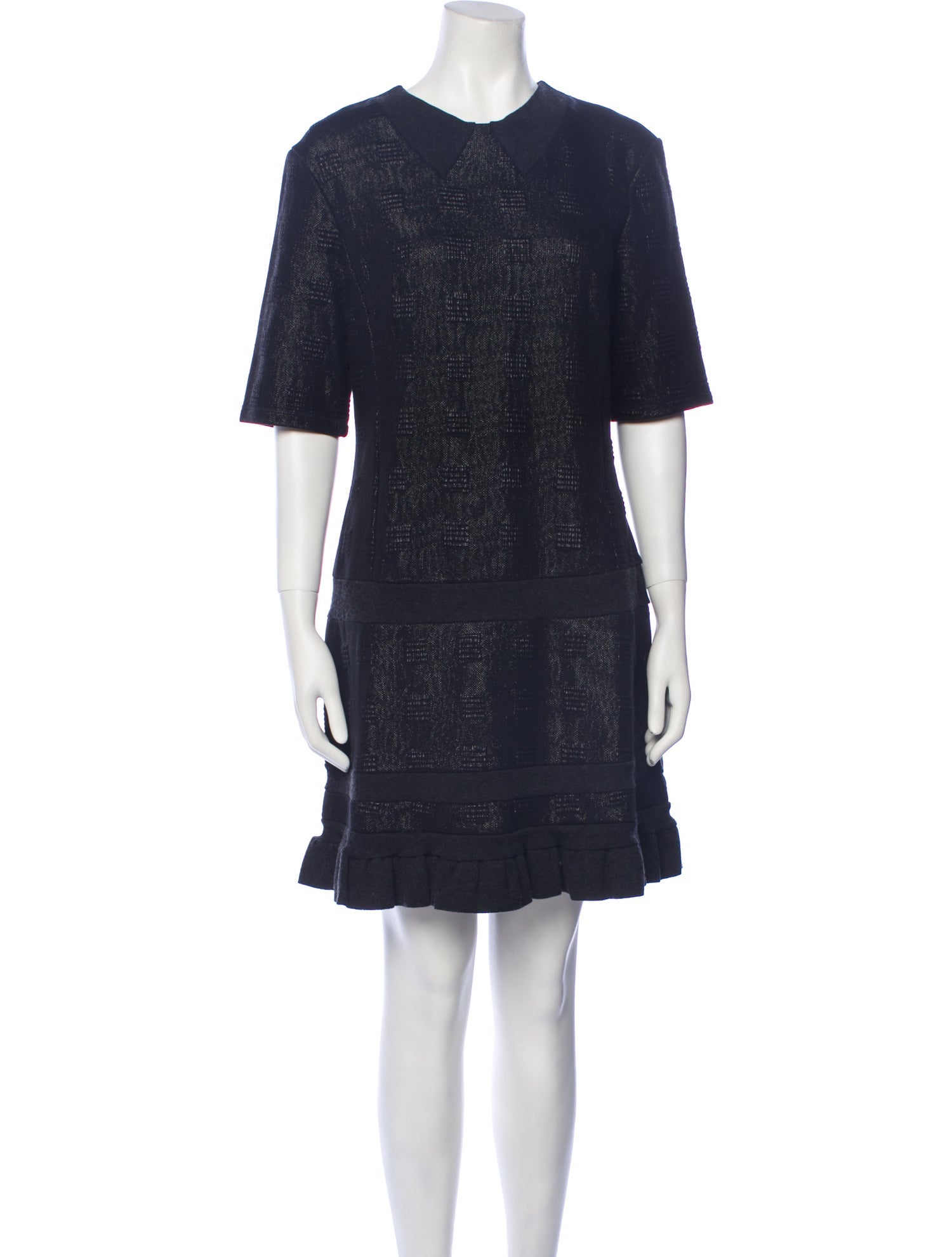 Kenzo Crew Neck Knee-Length Dress - Black Dresses, Clothing - KEN71041 ...