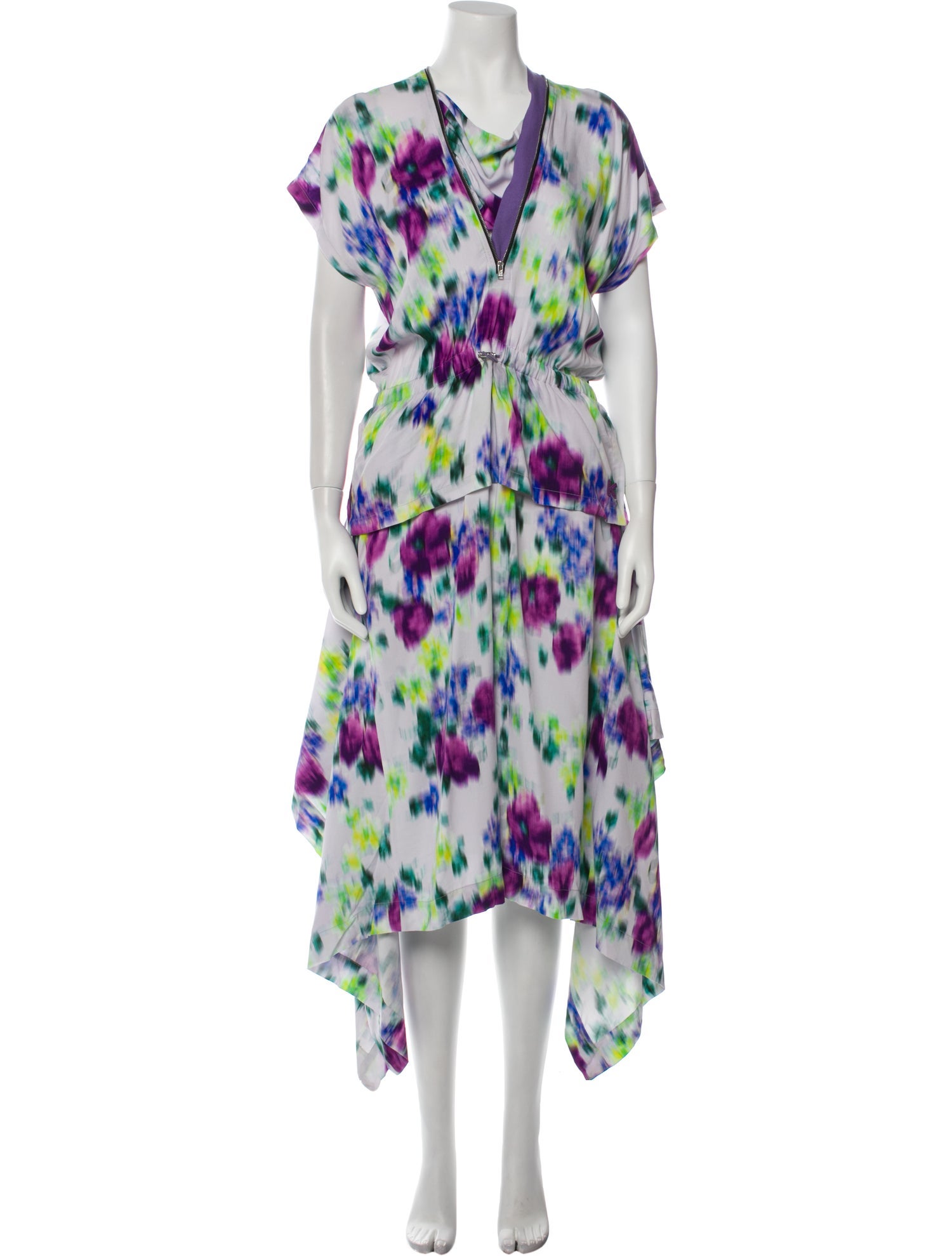 Kenzo Printed Long Dress - Purple Dresses, Clothing - KEN71071 | The ...