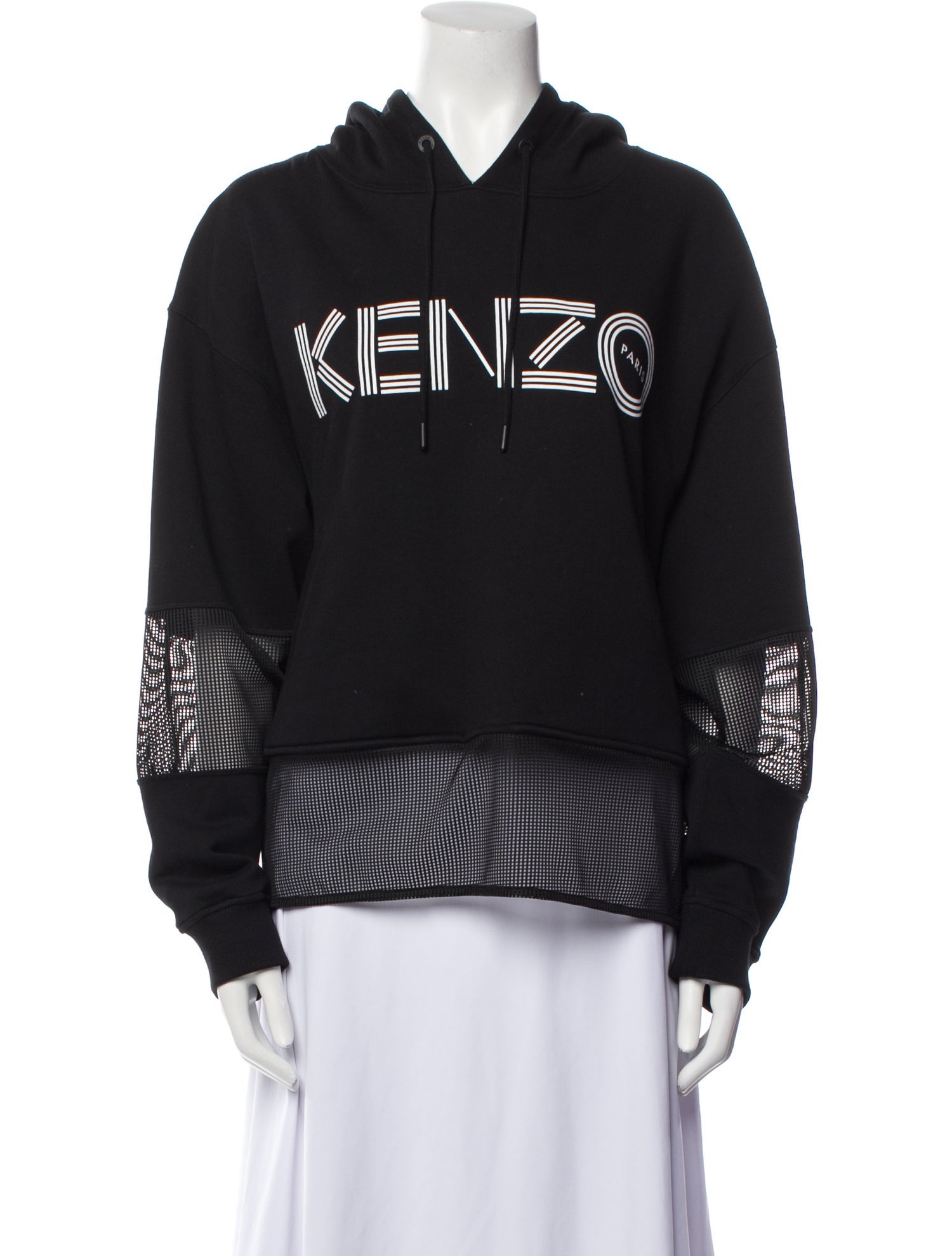 Kenzo Graphic Print Crew Neck Sweatshirt - Black Tops, Clothing ...