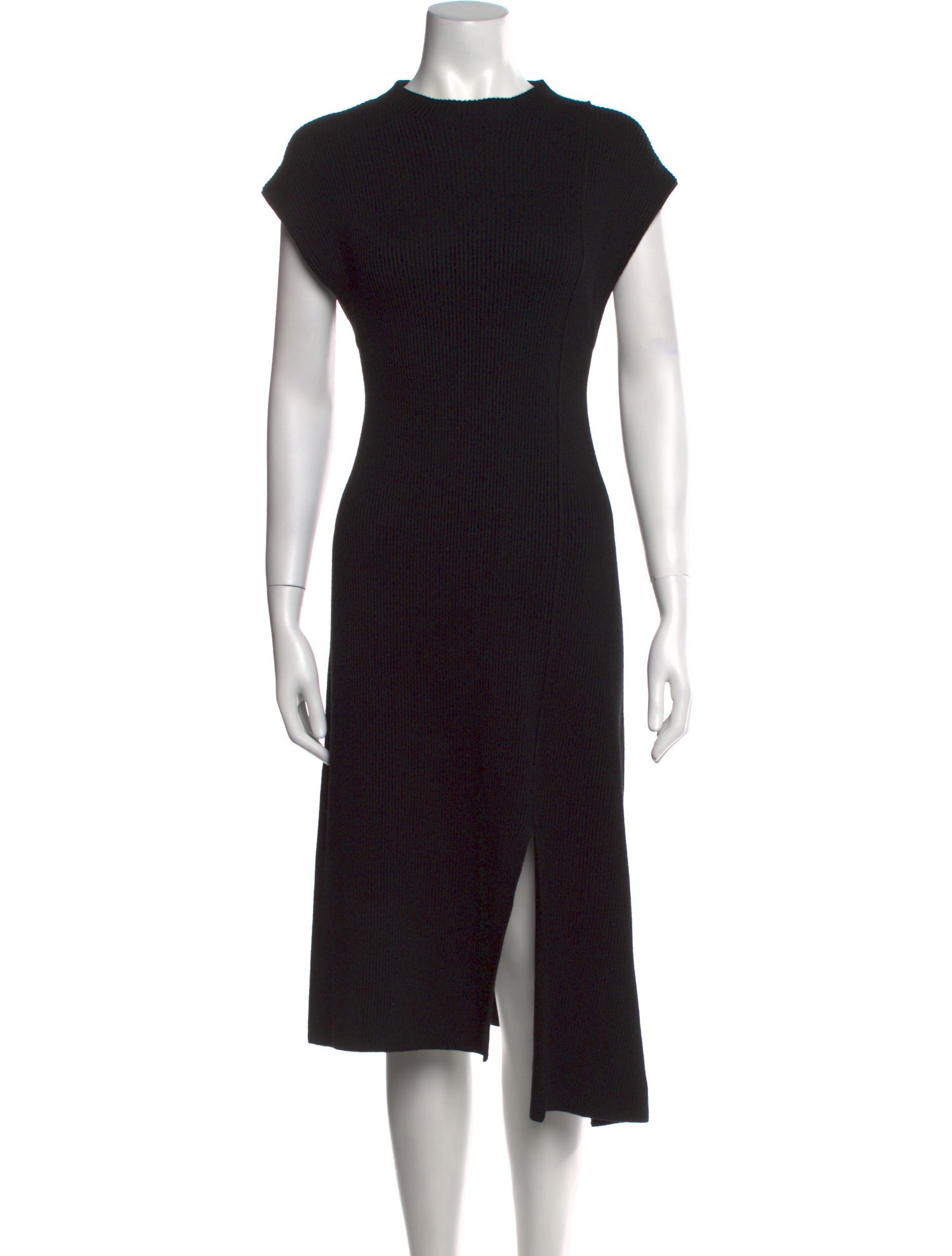 Kenzo Crew Neck Midi Length Dress - Black Dresses, Clothing - KEN77134 ...