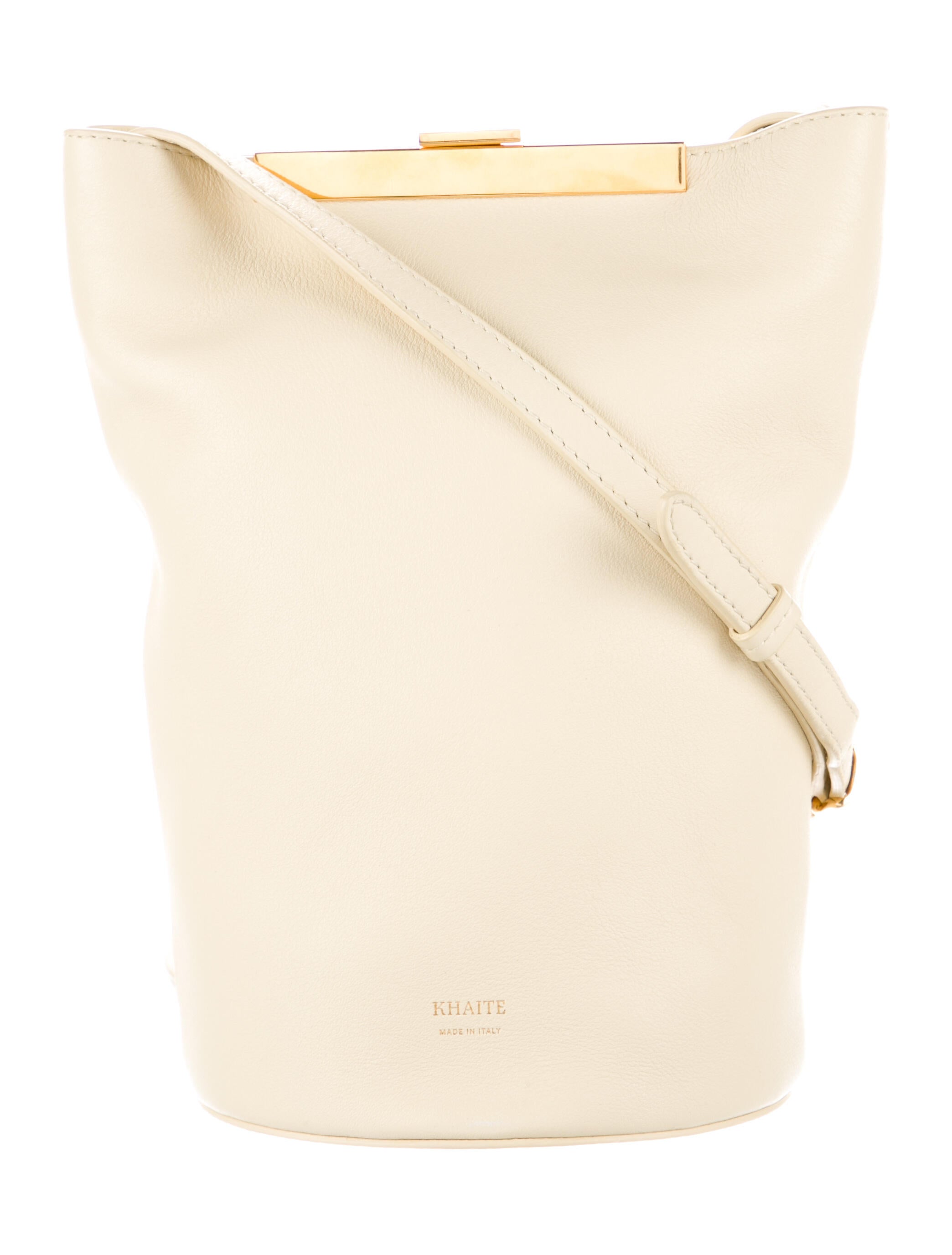 Khaite Leather Etta Bucket Bag - Neutrals Bucket Bags, Handbags ...