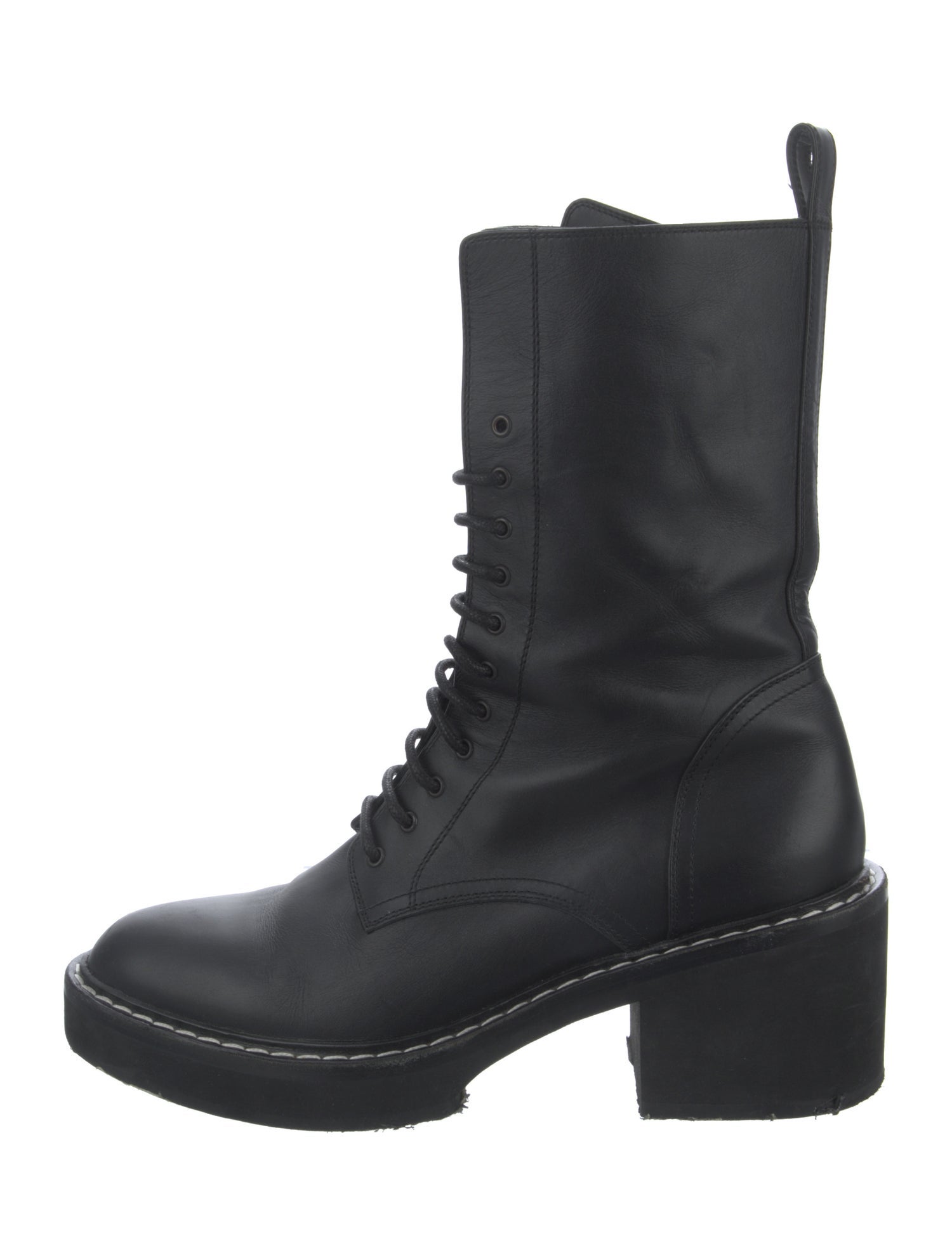 Chanel 2015 Interlocking CC Logo Combat Boots - Black Boots, Shoes ...