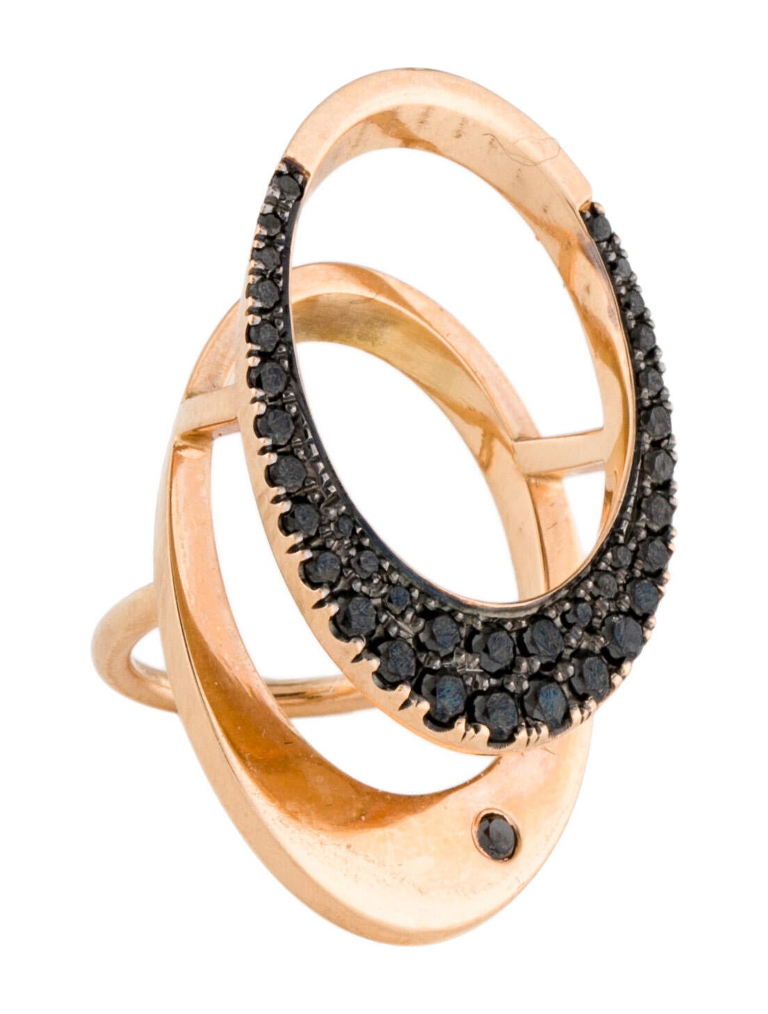 Kim Mee Hye 18K Diamond Knuckle Ring - 18K Rose Gold Cocktail Ring ...