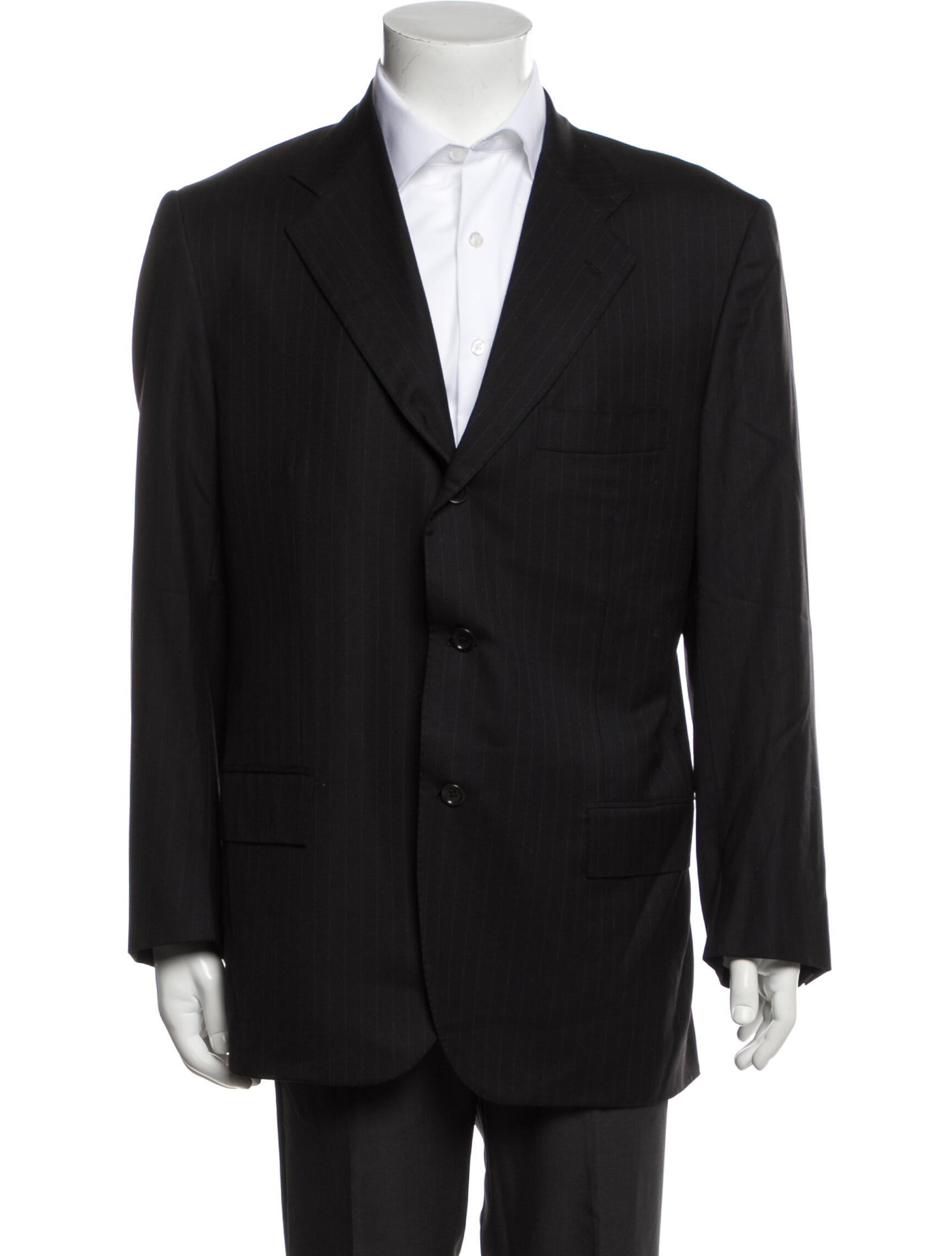 Kiton Blazer - Black Suiting, Clothing - KIT39484 | The RealReal