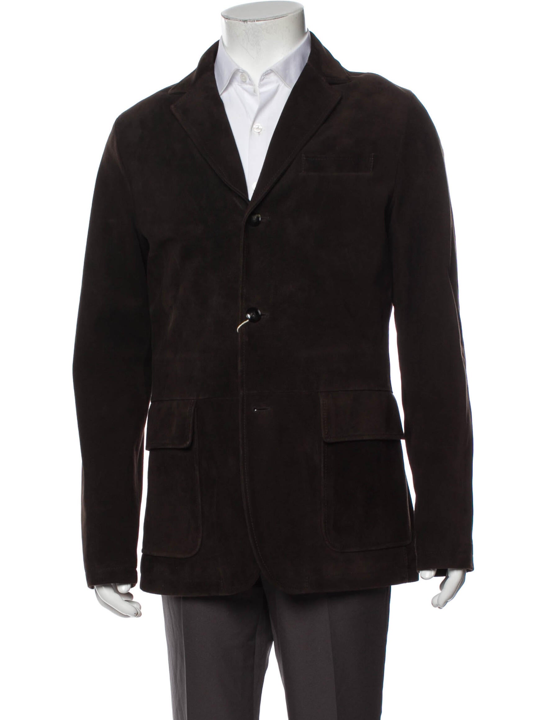 Kiton Leather Blazer - Brown Suiting, Clothing - KIT42499 | The RealReal