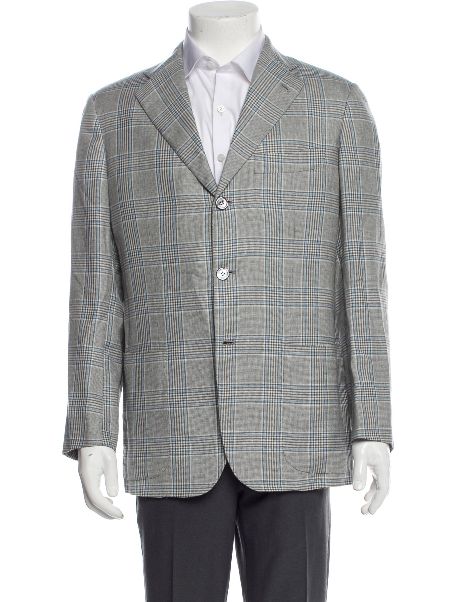 Cartier Plaid Print Blazer - Neutrals Suiting, Clothing - CRT104857 ...