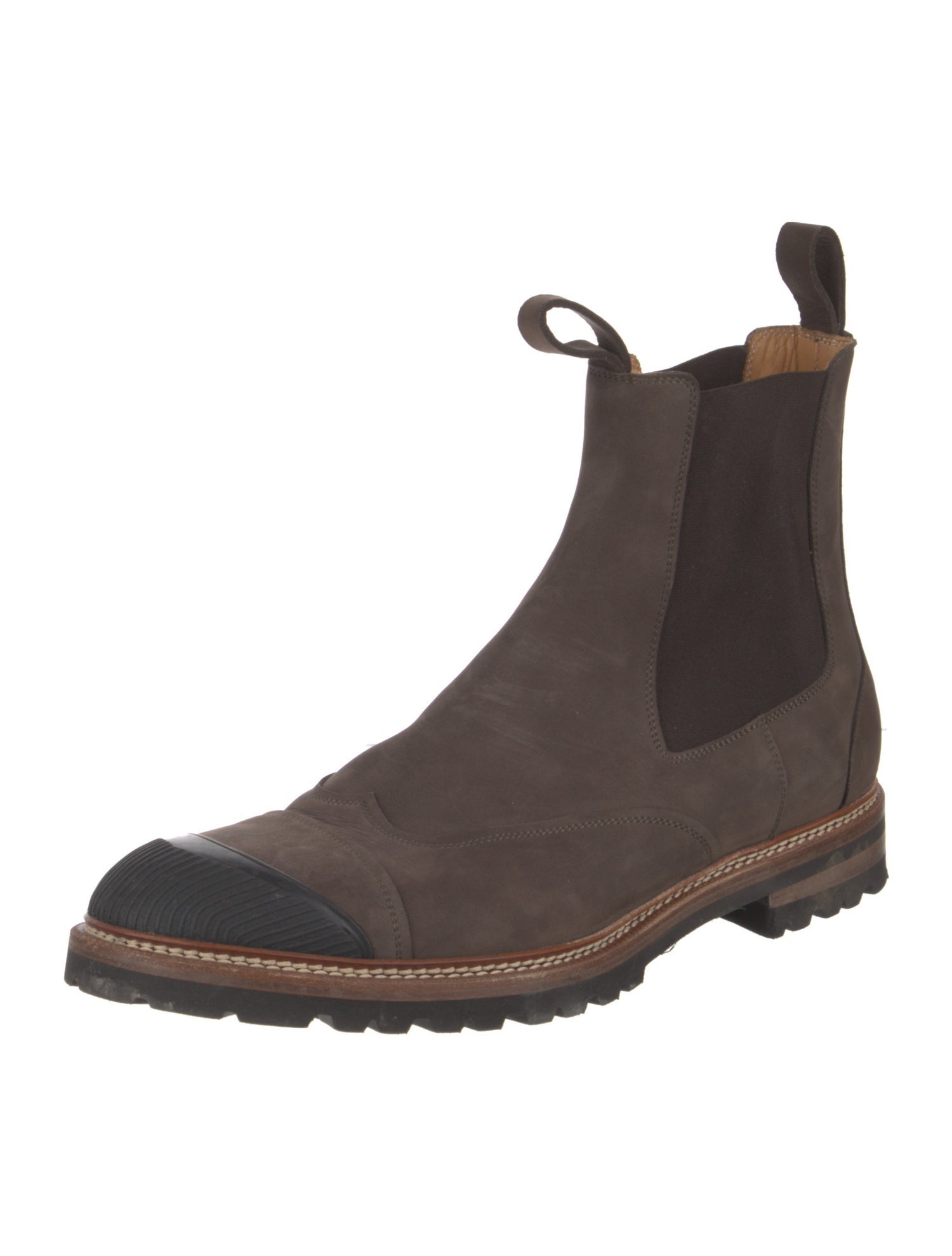 Christian Louboutin Suede Chelsea Boots - Neutrals Boots, Shoes ...