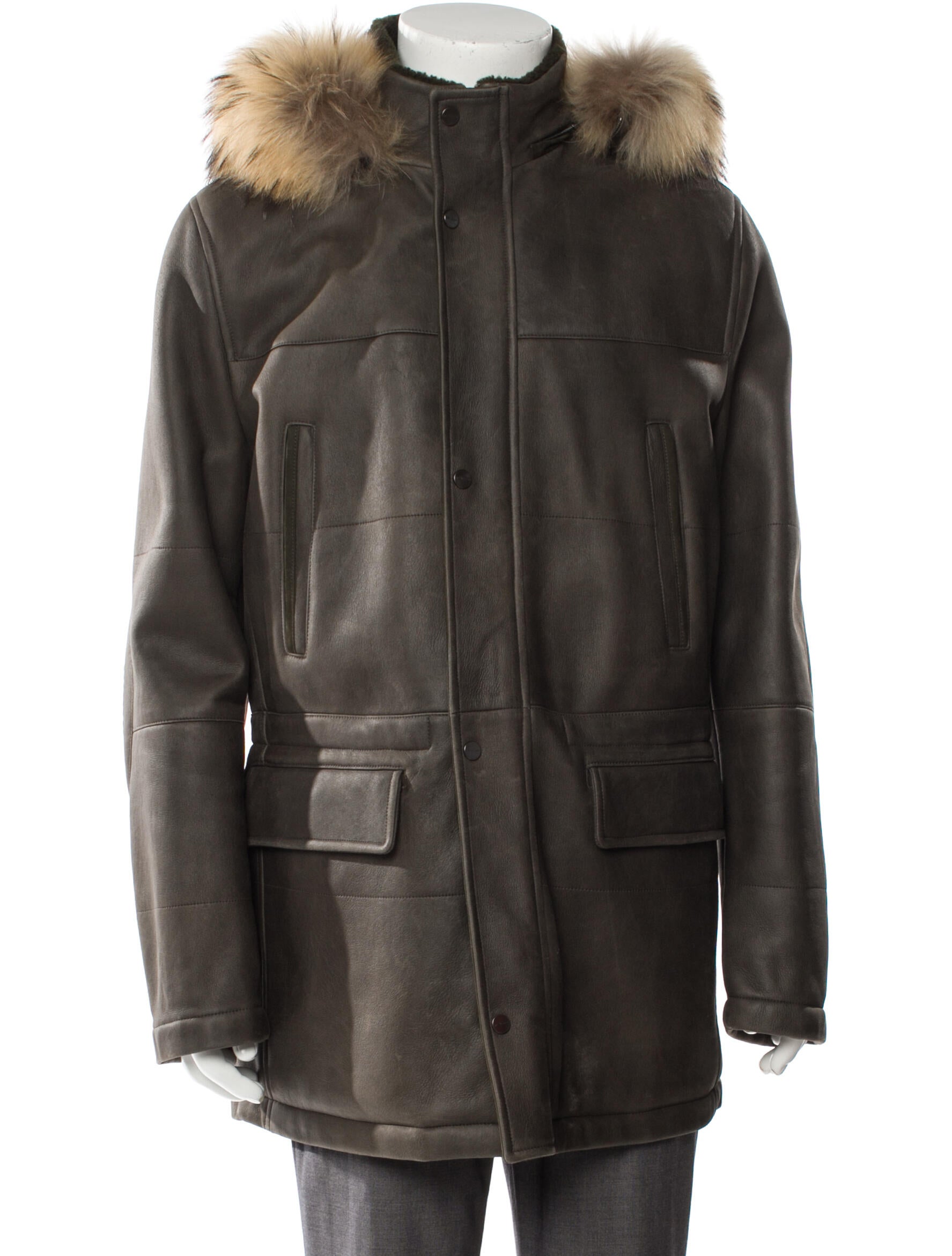 Kiton Lambskin Parka - Green Outerwear, Clothing - KIT45754 | The RealReal