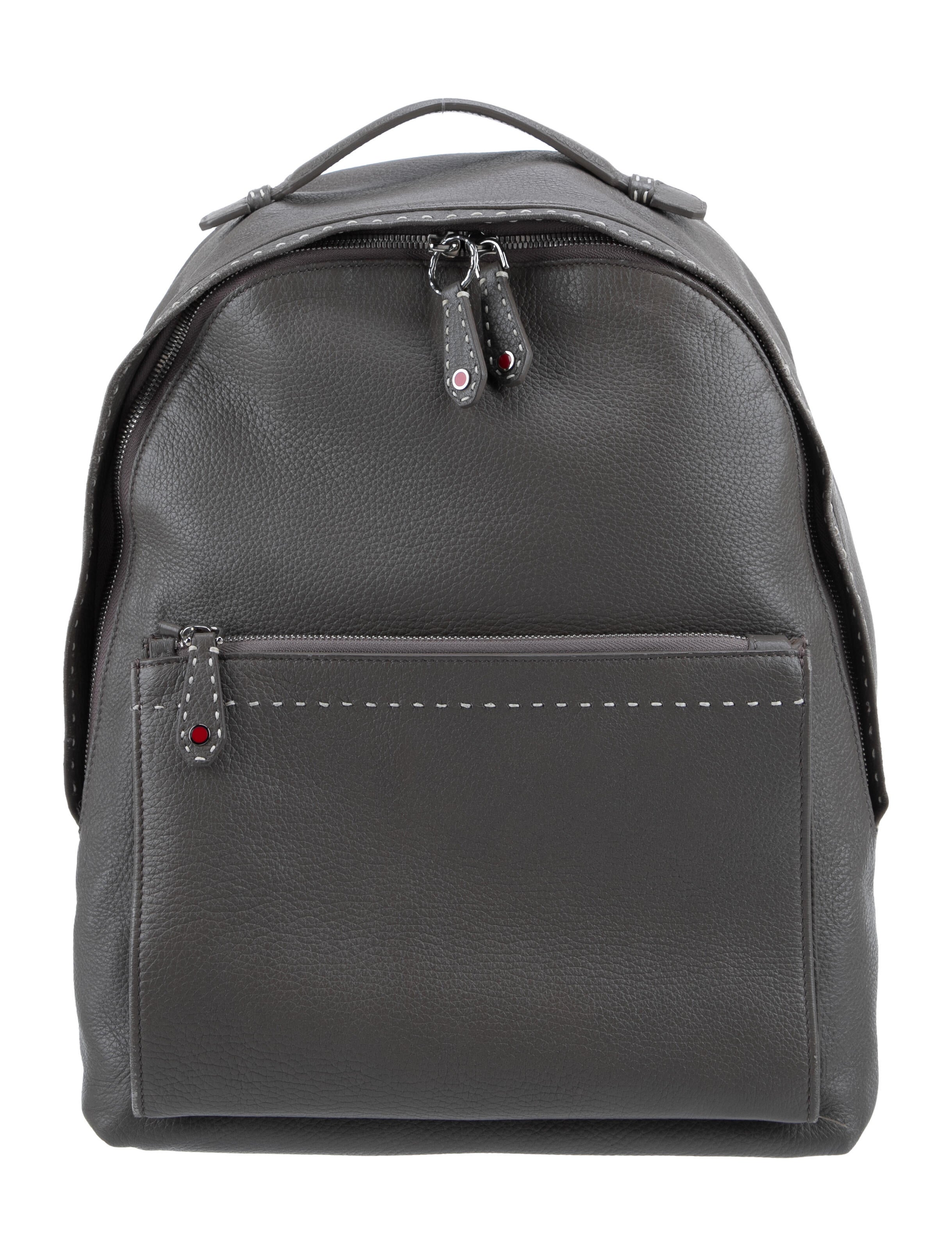 Kiton Leather Backpack - Neutrals Backpacks, Bags - KIT48826 | The RealReal
