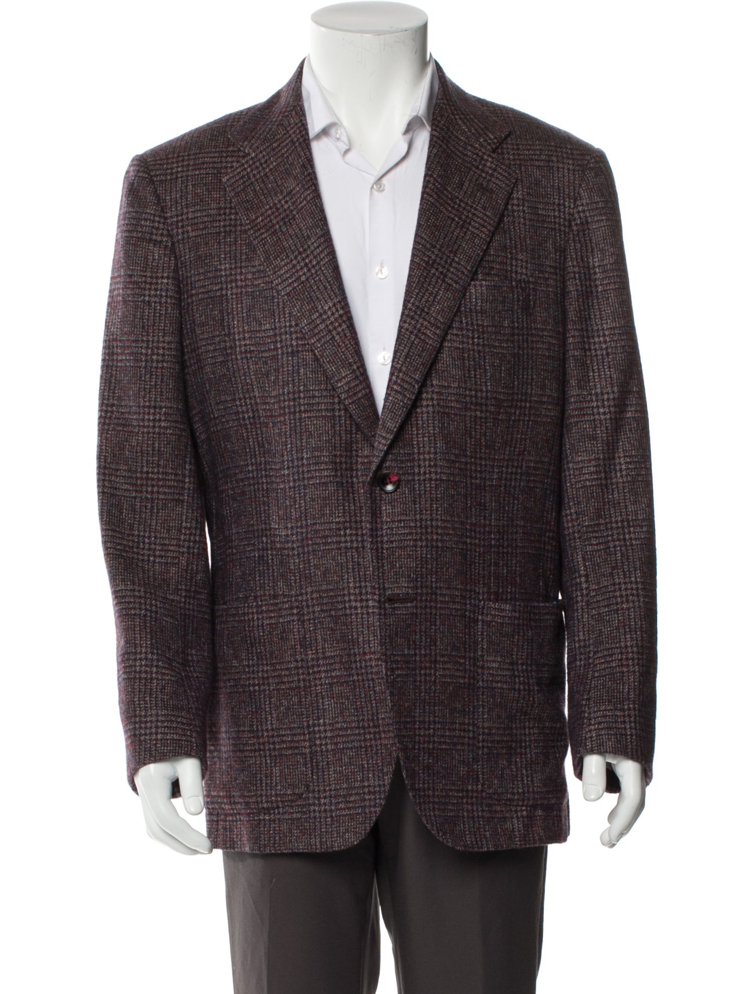 Kiton Plaid Print Blazer - Suiting, Clothing - KIT50633 | The RealReal