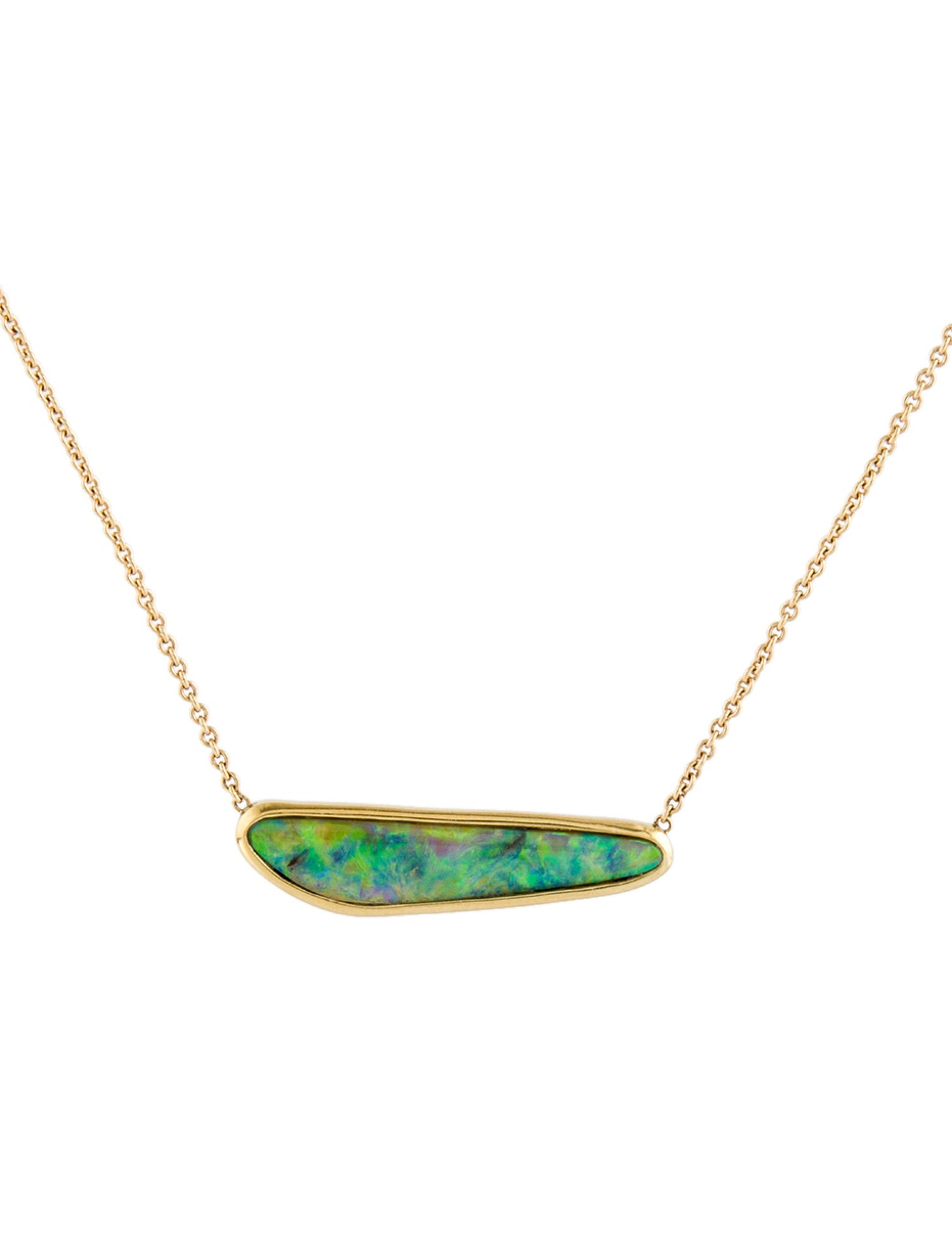 Kimberly McDonald 18K Boulder Opal Pendant Necklace - 18K Yellow Gold ...