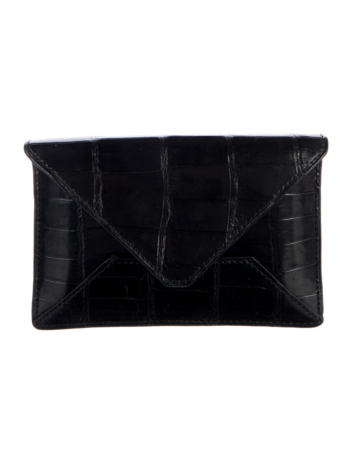 Alexandra Knight Alligator Pouch - Black Wallets, Accessories ...
