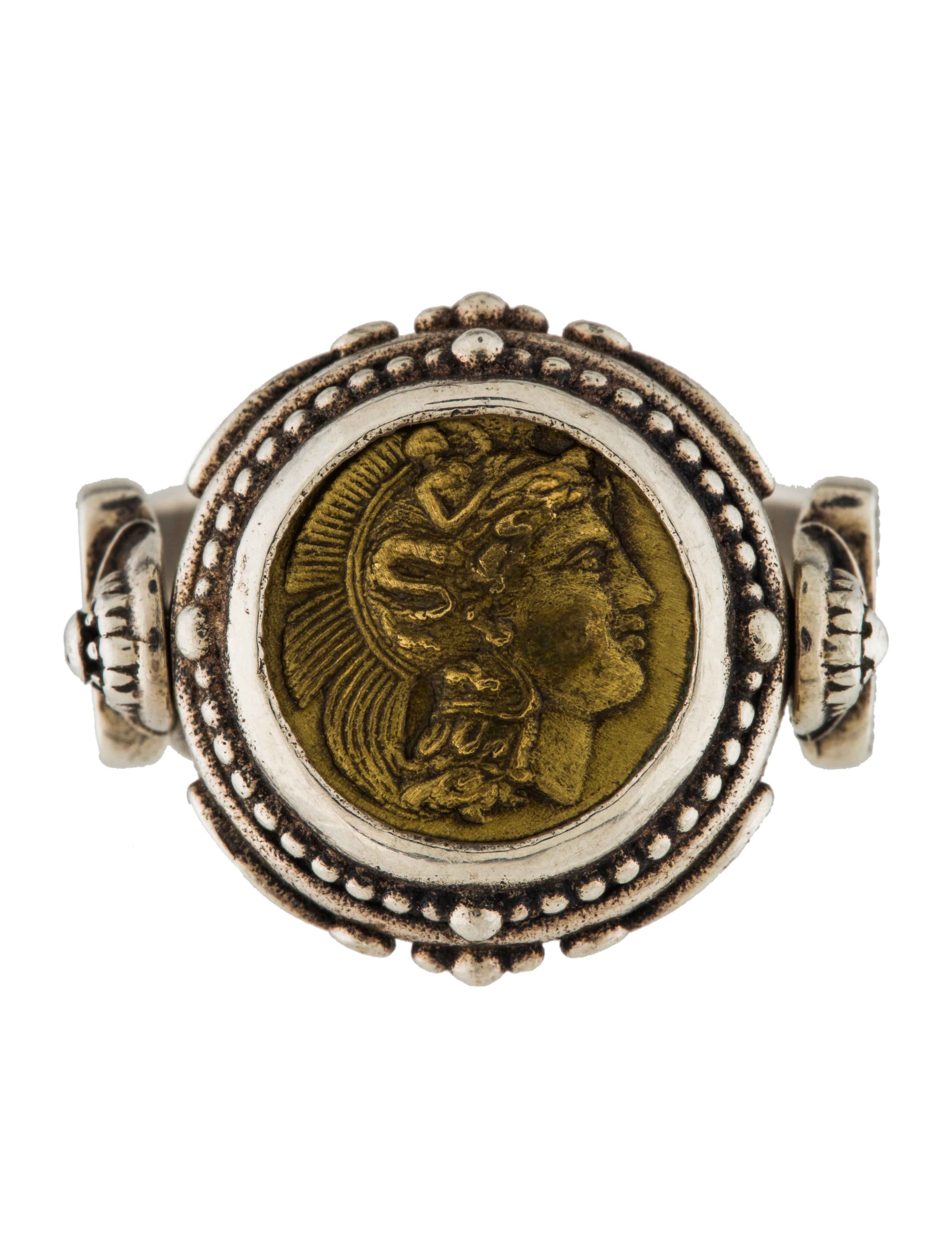 Konstantino Athena Coin Flip Ring - Rings - KON21406 | The RealReal