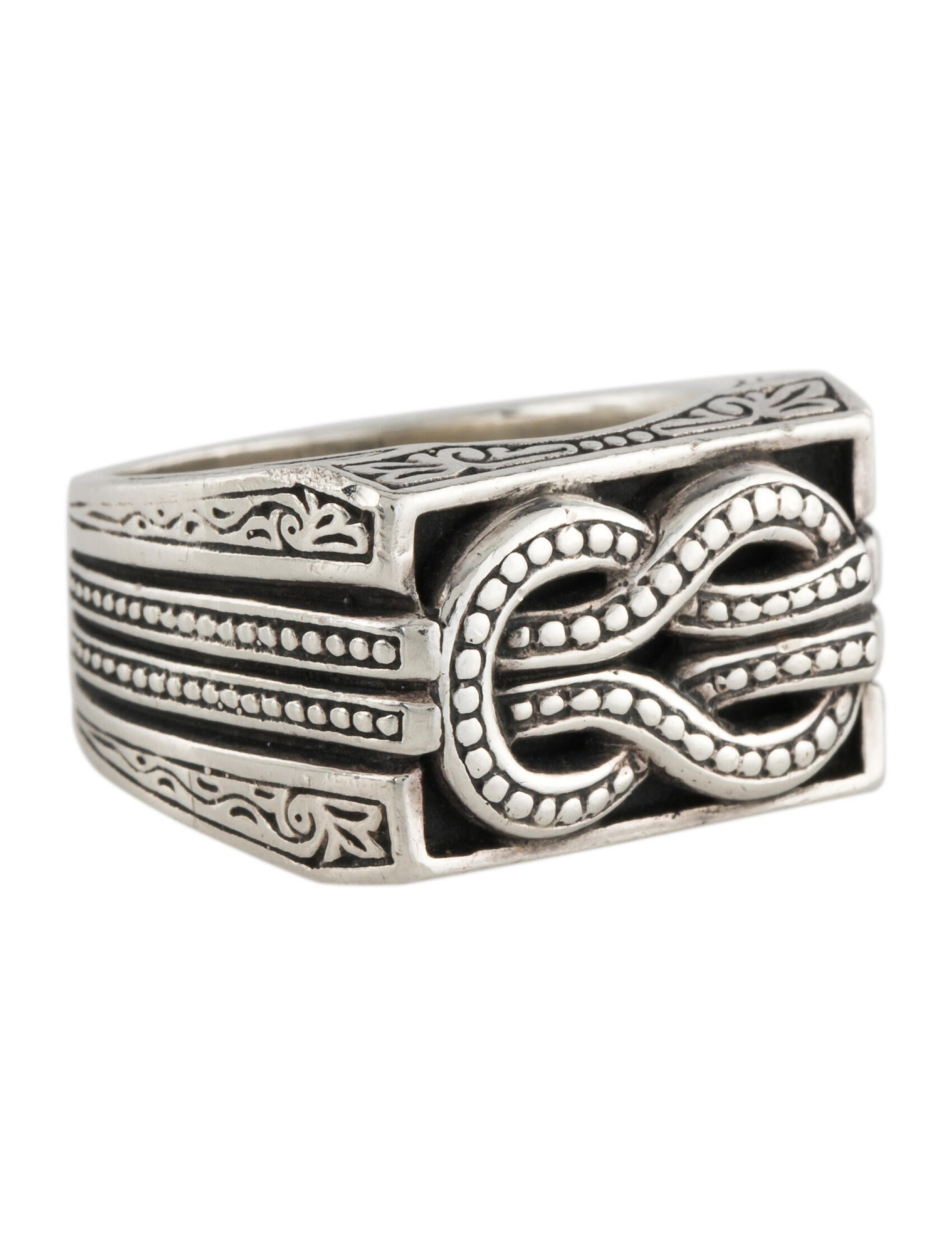 Konstantino Classics Eight Figured Knot Signet Ring - Signet Ring ...