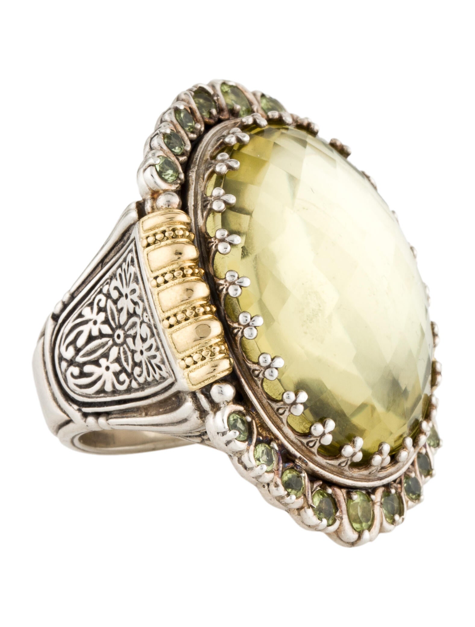 Ring 14K 10.24ct Opal & Diamond Cocktail Ring - 14K White Gold Cocktail ...