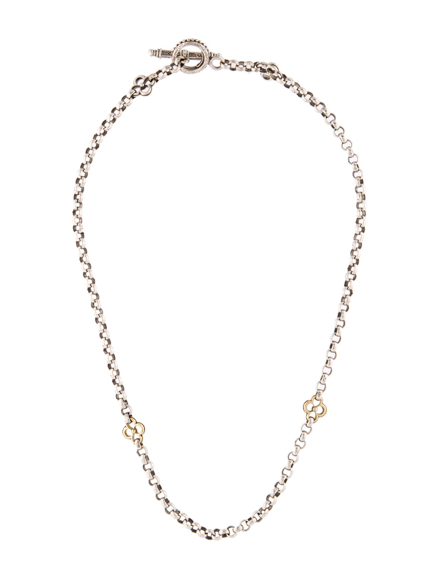 David Yurman Three Ring Chain Necklace - Sterling Silver Chain ...