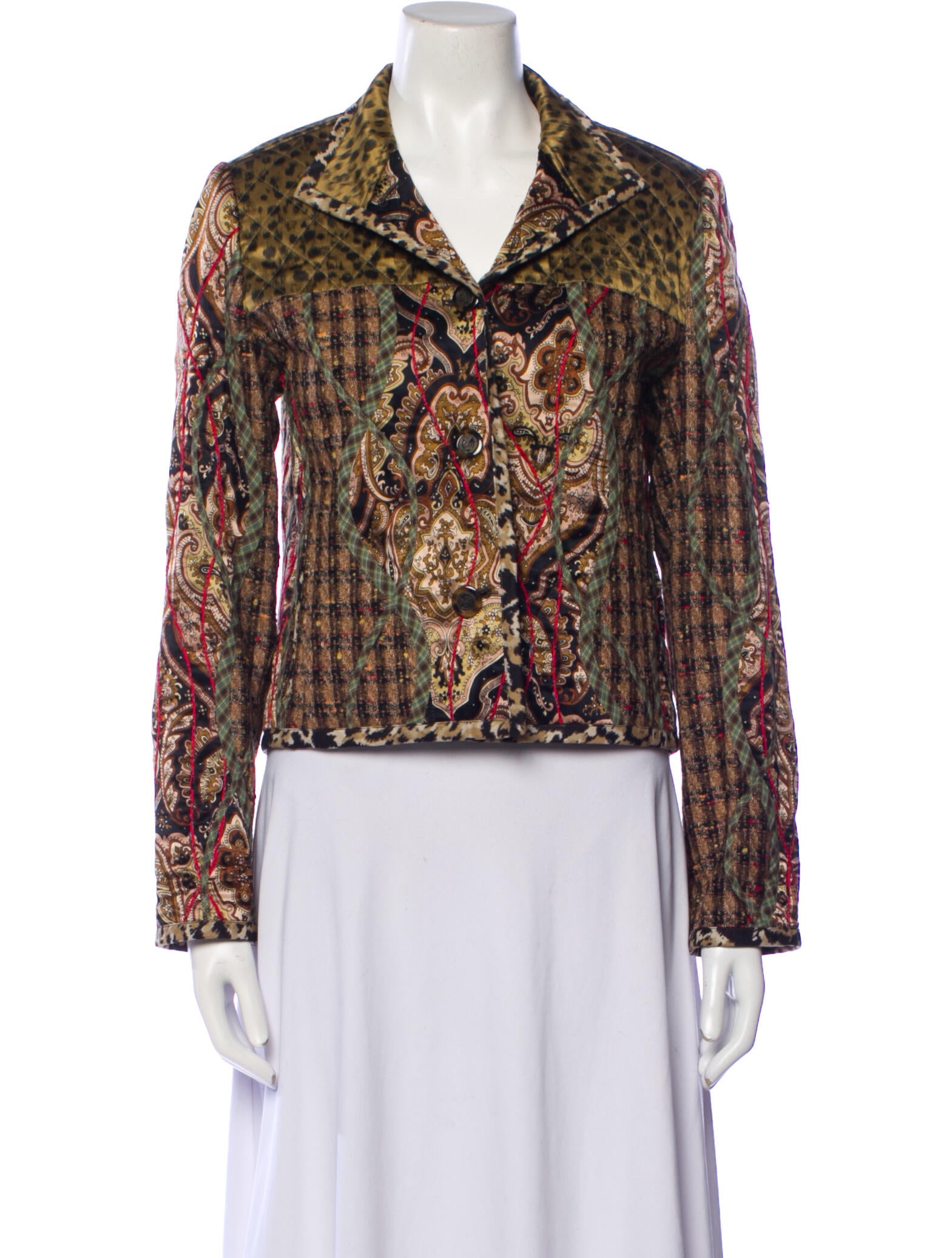 Koos Van Den Akker Vintage 1980's Evening Jacket - Brown Jackets ...