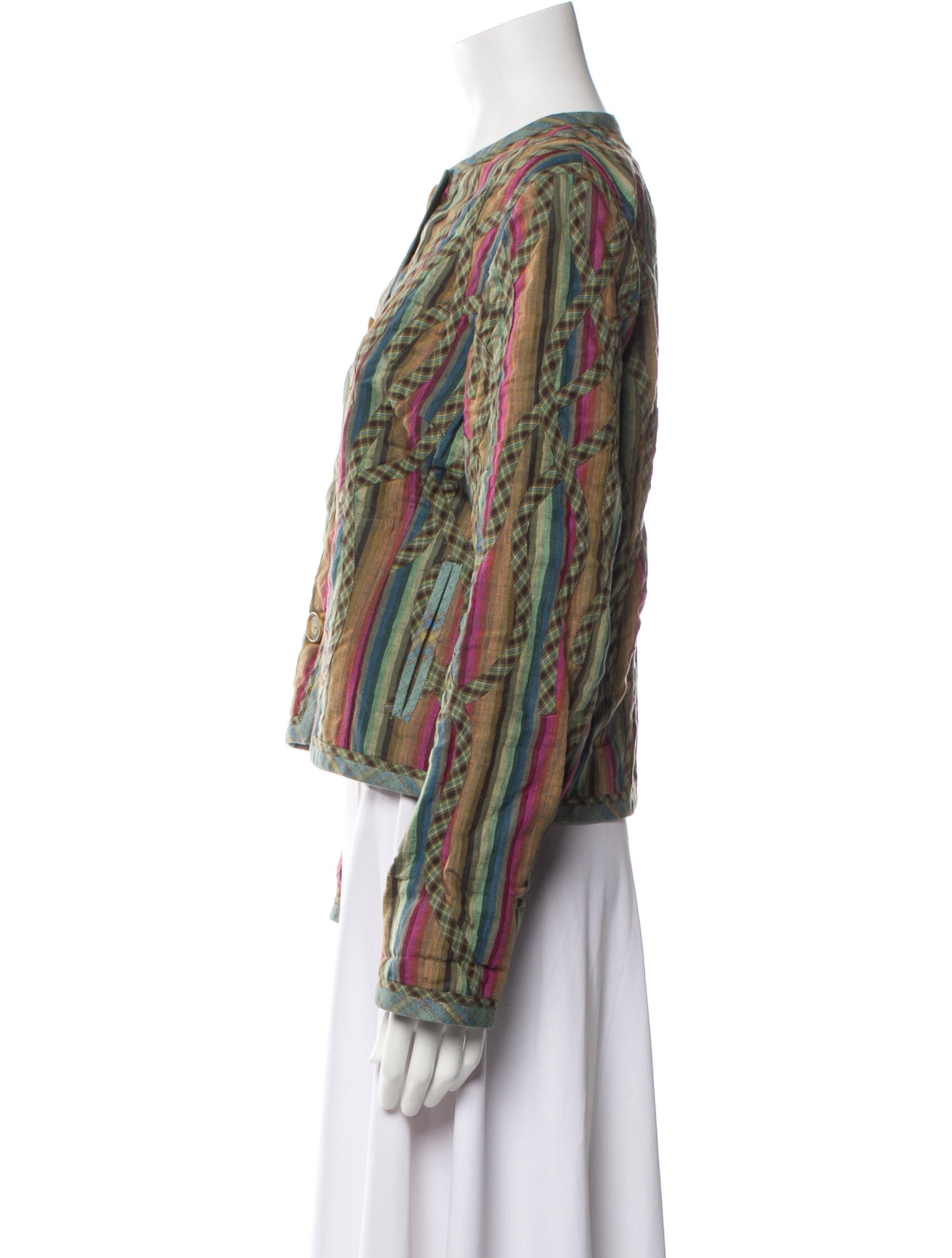 Koos Van Den Akker Vintage 1980's Evening Jacket - Green Jackets ...