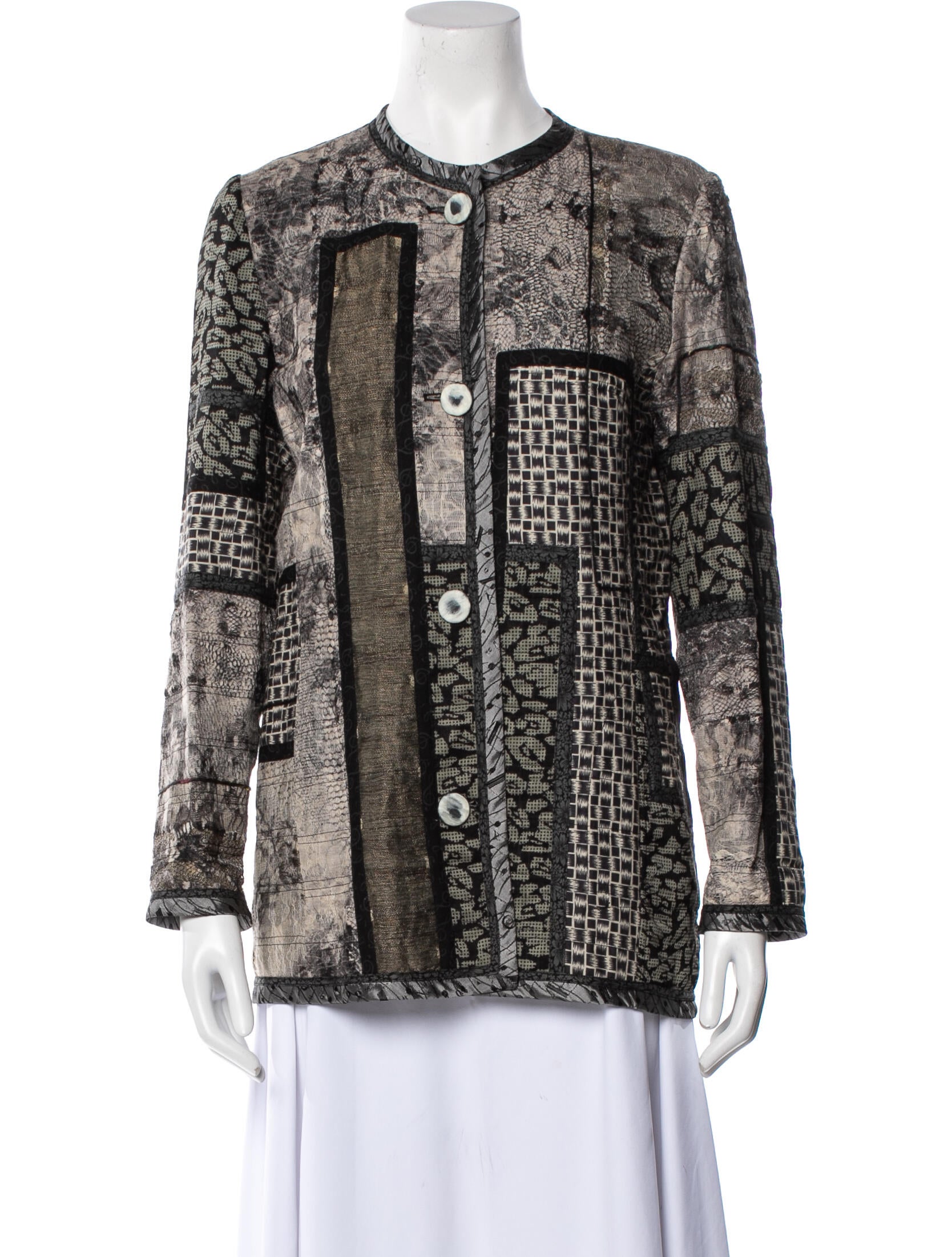 Koos Van Den Akker Vintage 1980's Evening Jacket - Neutrals Jackets ...