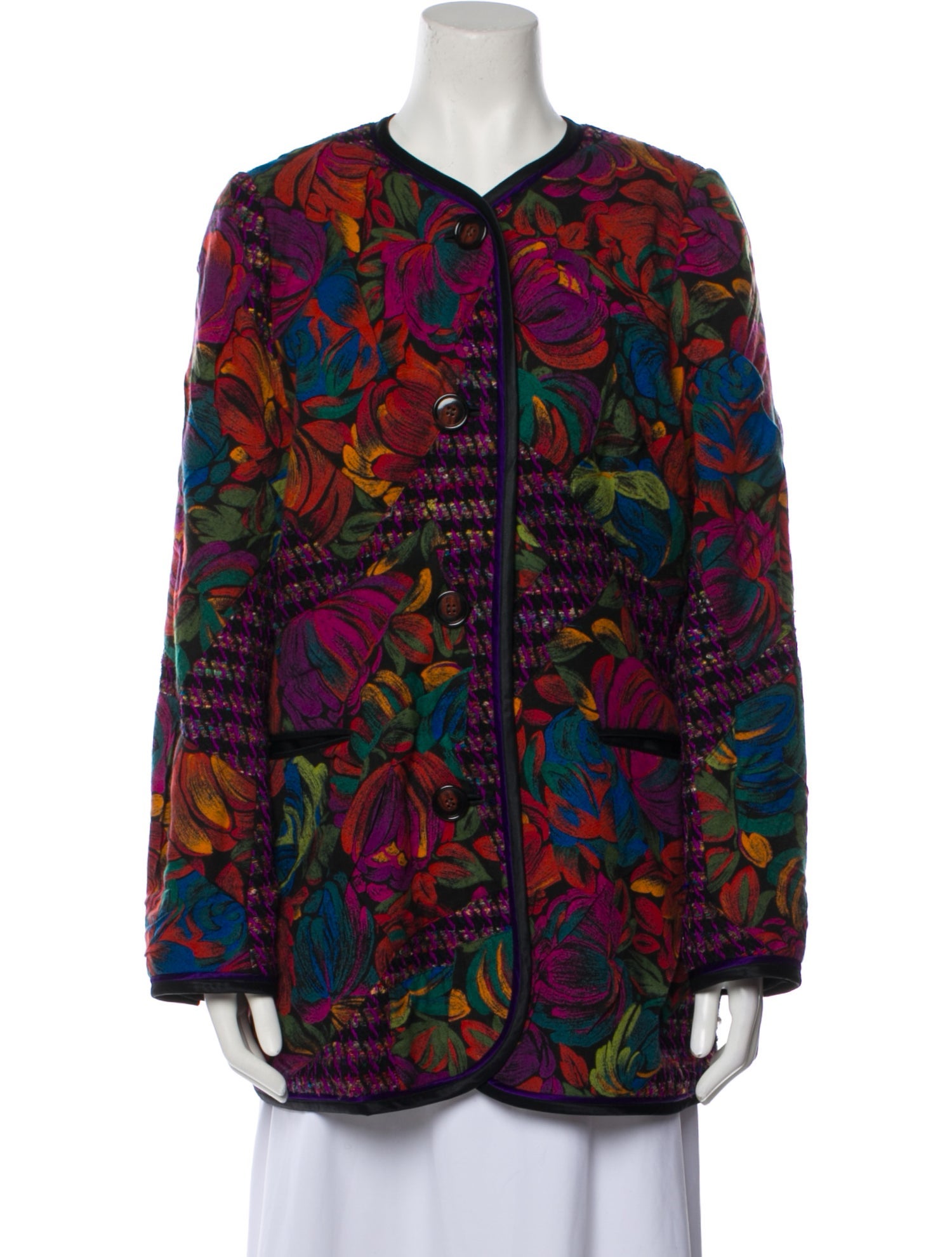 Koos Van Den Akker Vintage 1980's Coat - Purple Coats, Clothing ...