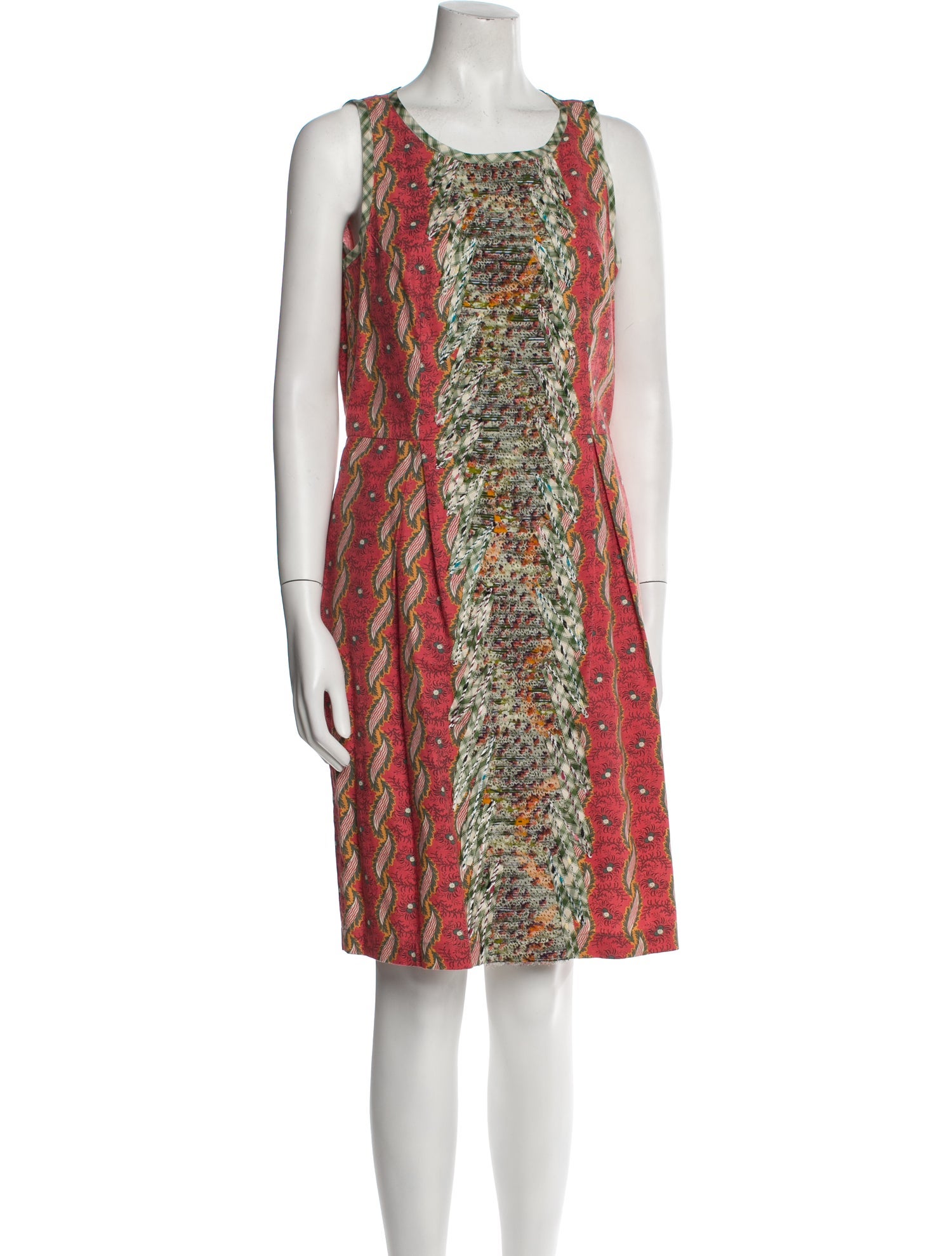 Koos Van Den Akker Printed Knee-Length Dress - Red Dresses, Clothing ...