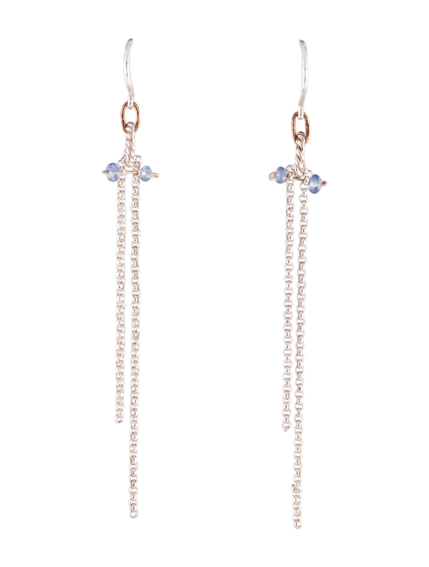 Kristin Hanson Sapphire Drop Earrings - Sterling Silver Drop, Earrings ...