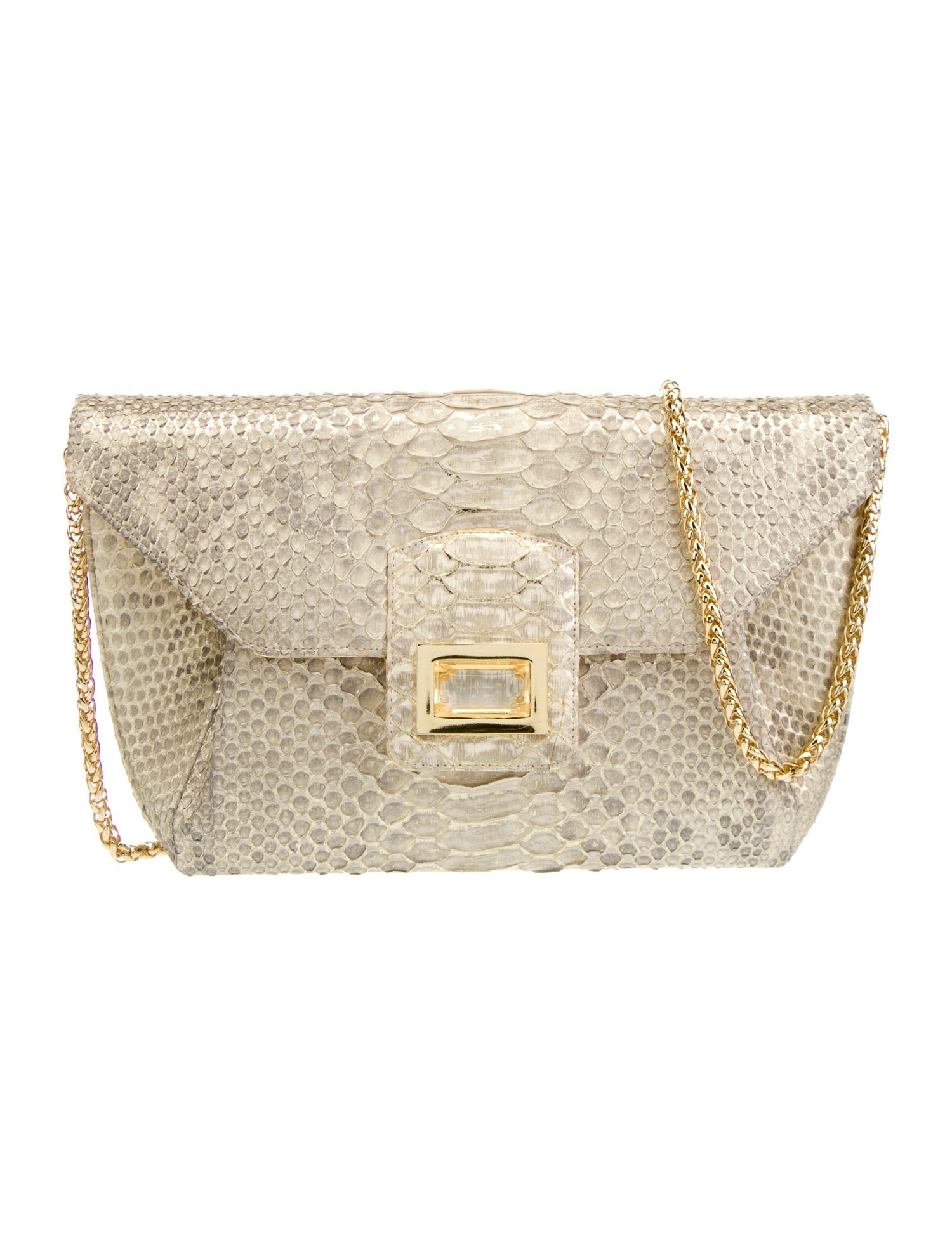 Michael Michael Kors Leather Metallic Shoulder Bag - Gold Shoulder Bags ...