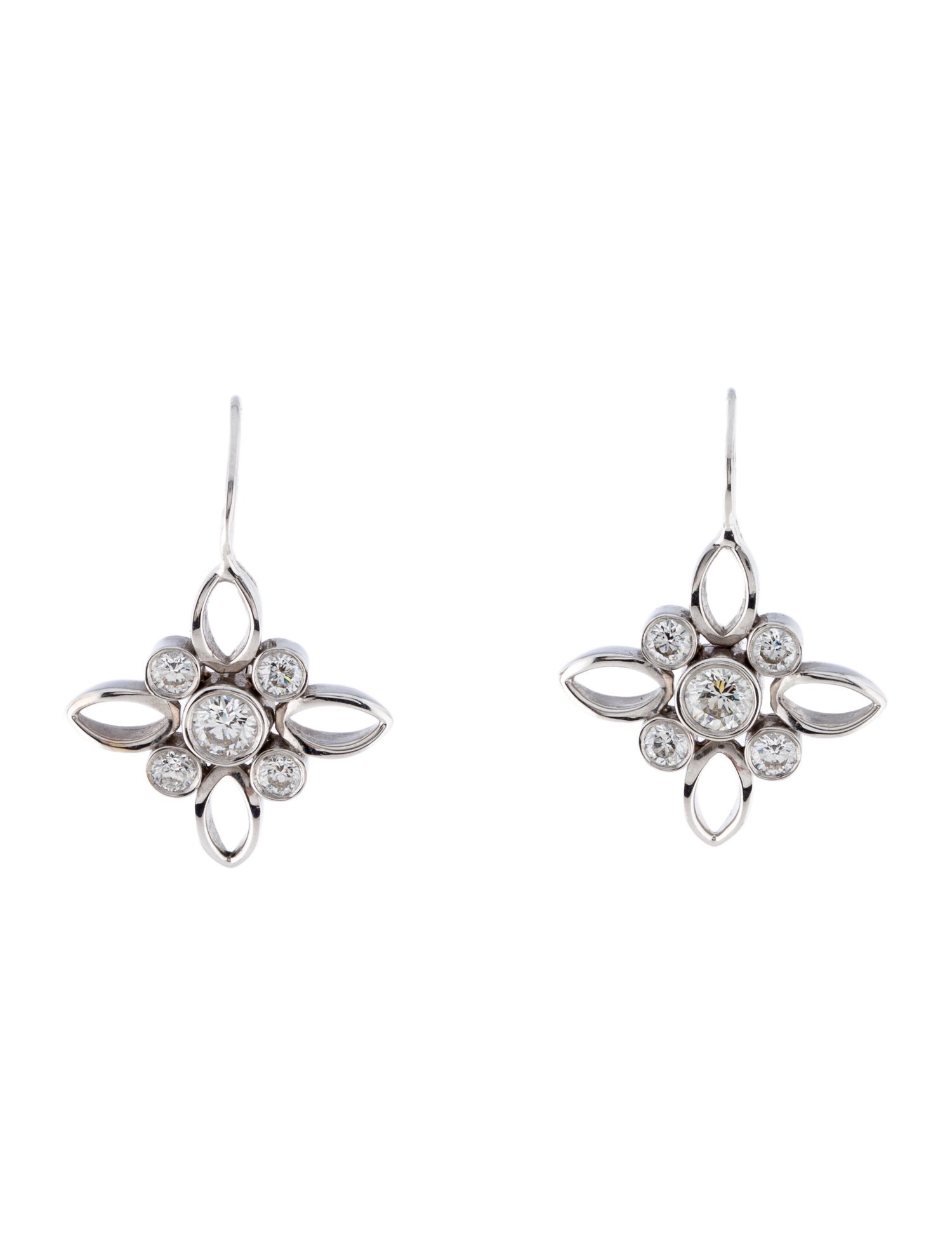Kwiat 18K Diamond Eyelet Drop Earrings - Rhodium-Plated 18K White Gold ...
