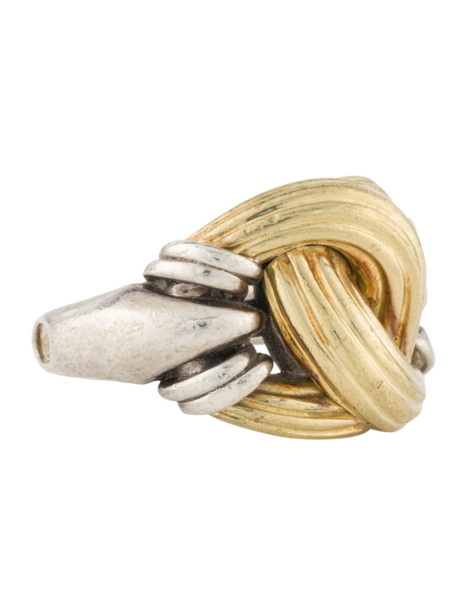 Lagos Two-Tone Knot Cocktail Ring - 18K Yellow Gold Cocktail Ring ...