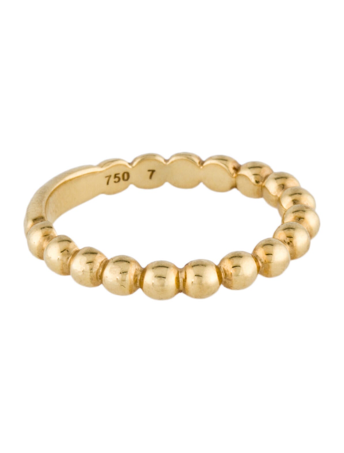Lagos 18K Caviar Stack Ring - 18K Yellow Gold Band, Rings - LAG36493 | The RealReal